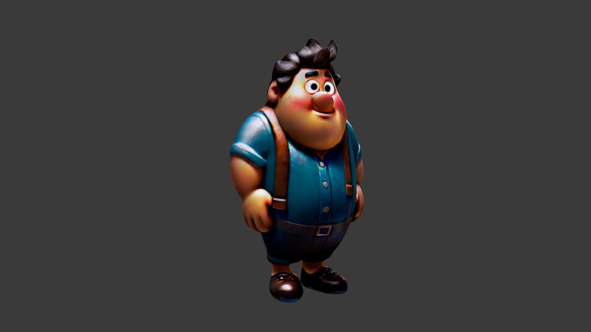 3D model Fat Man VR / AR / low-poly | CGTrader