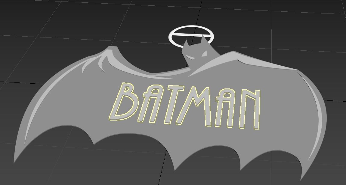 Batman the animated series Logo revision 6 free 3D model 3D printable ...