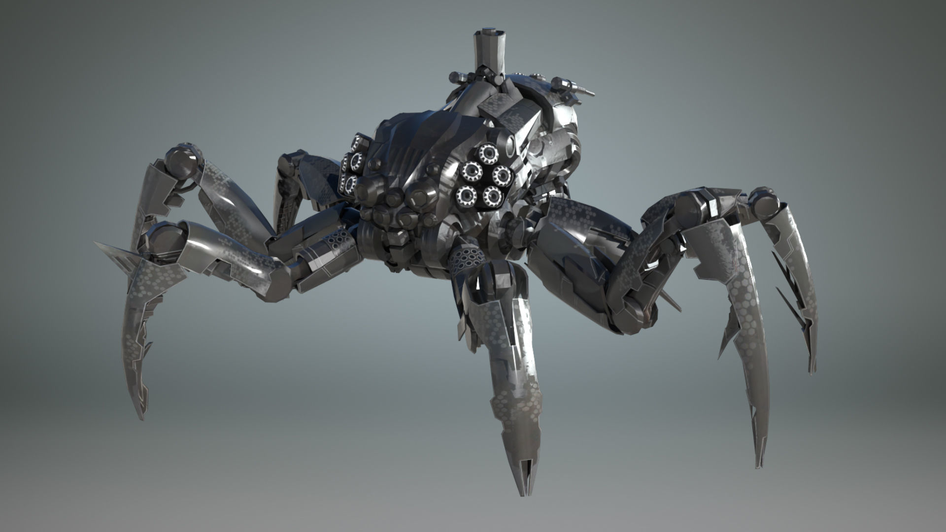 Hexapod Spider Bot 3D model | CGTrader