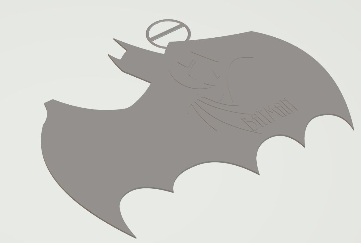 Batman the animated series logo rev7 double free 3D model 3D printable ...