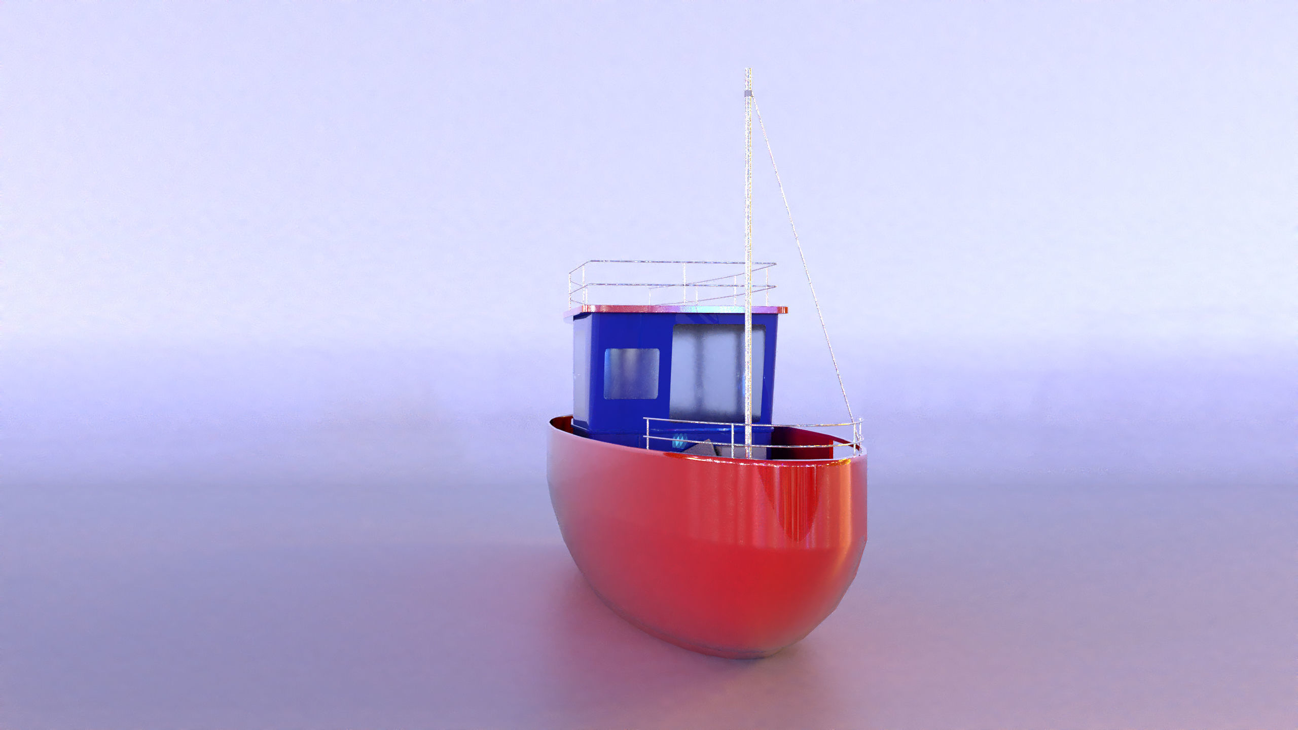 3D model Low Poly Game Ready optimized fishing boat 3d model VR / AR ...