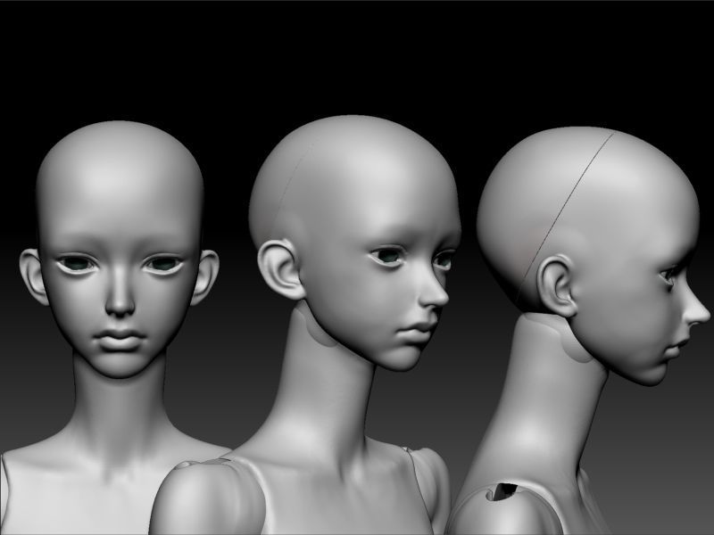 Bjd girl female Jayn doll 3D model 3D printable | CGTrader