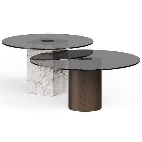 CPRN HOMOOD Coffee Table With Starlight Marble Base 3D model | CGTrader