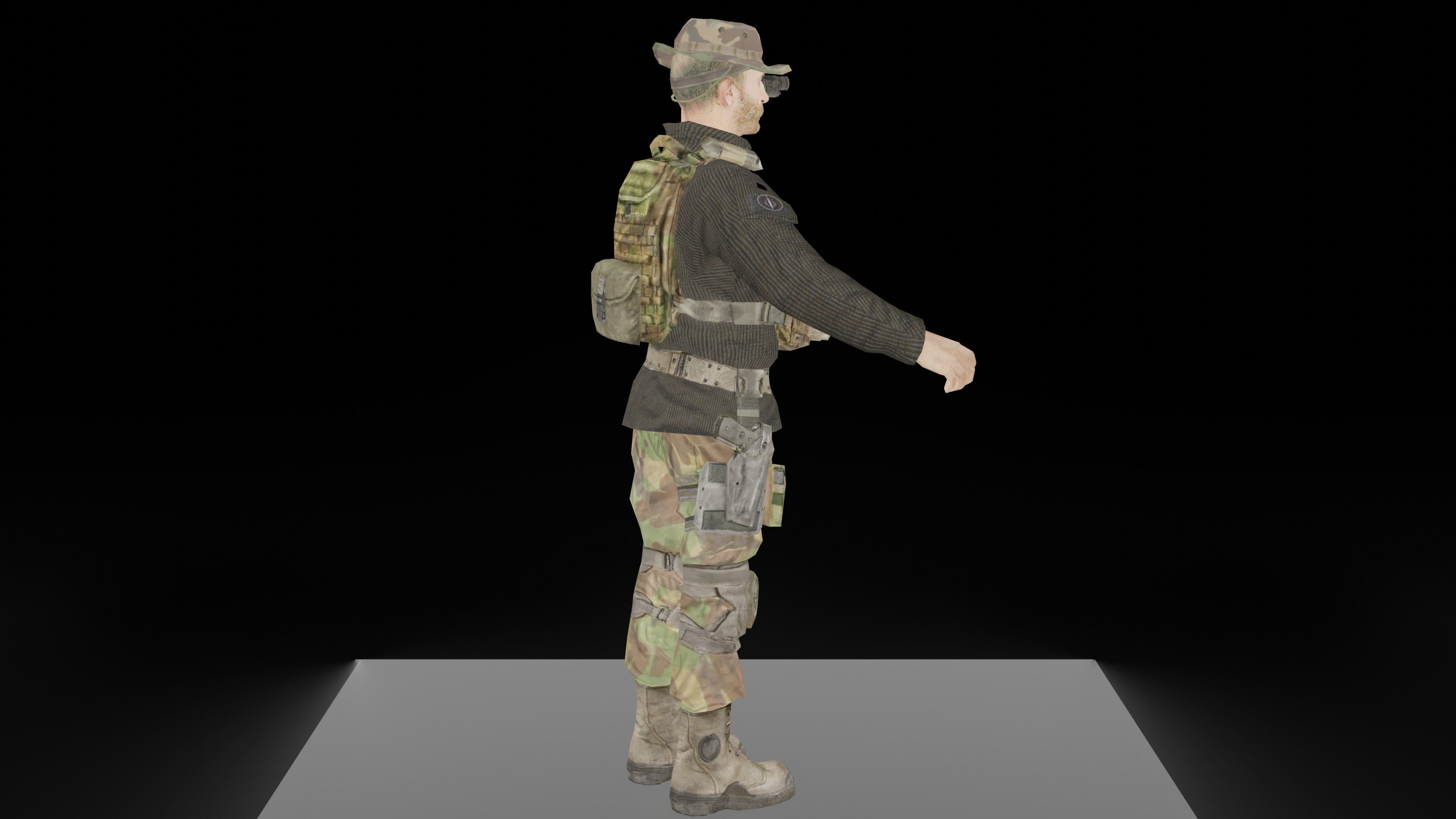 3D model Captain Price COD4 MW VR / AR / low-poly | CGTrader
