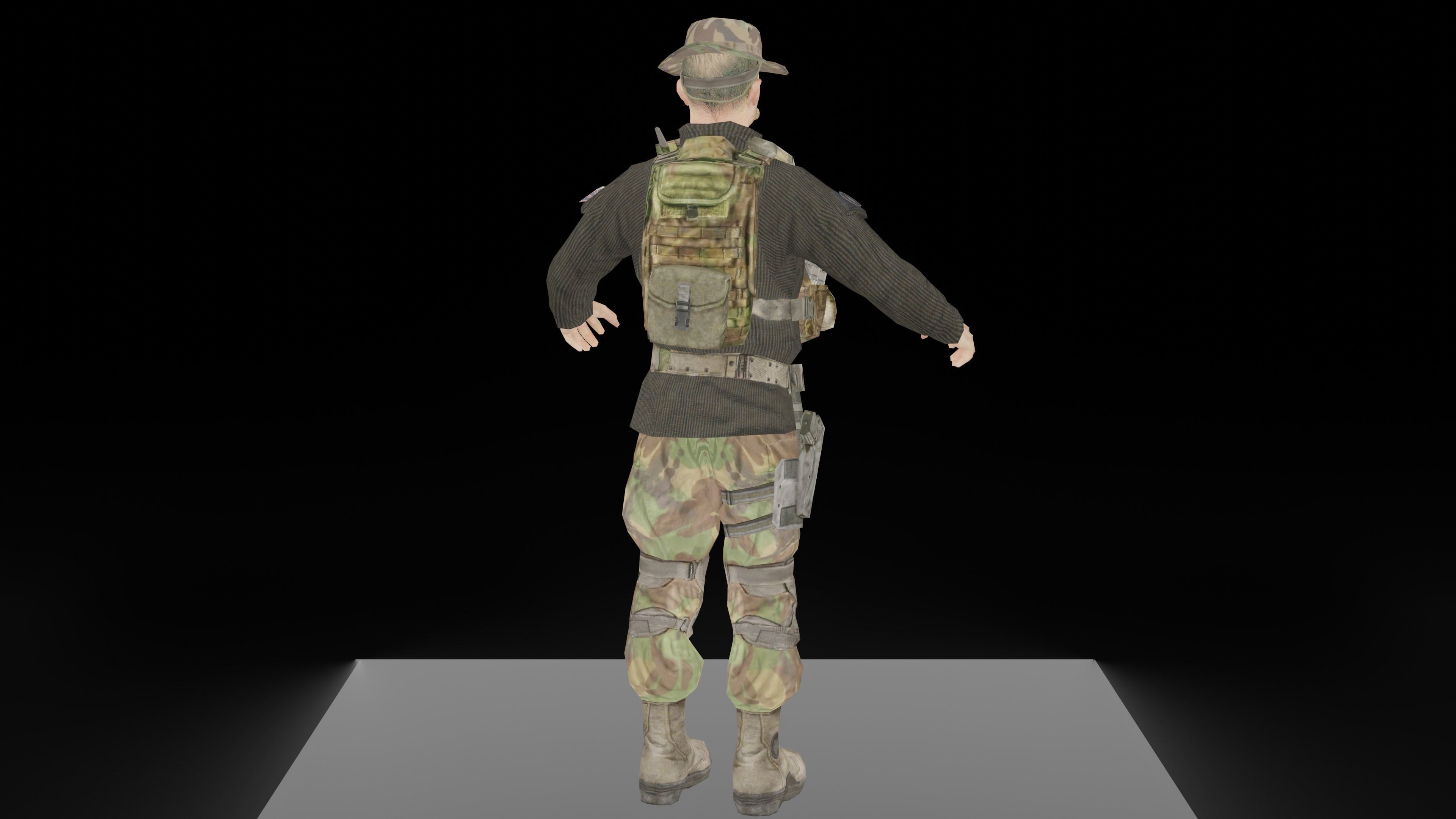 3D model Captain Price COD4 MW VR / AR / low-poly | CGTrader