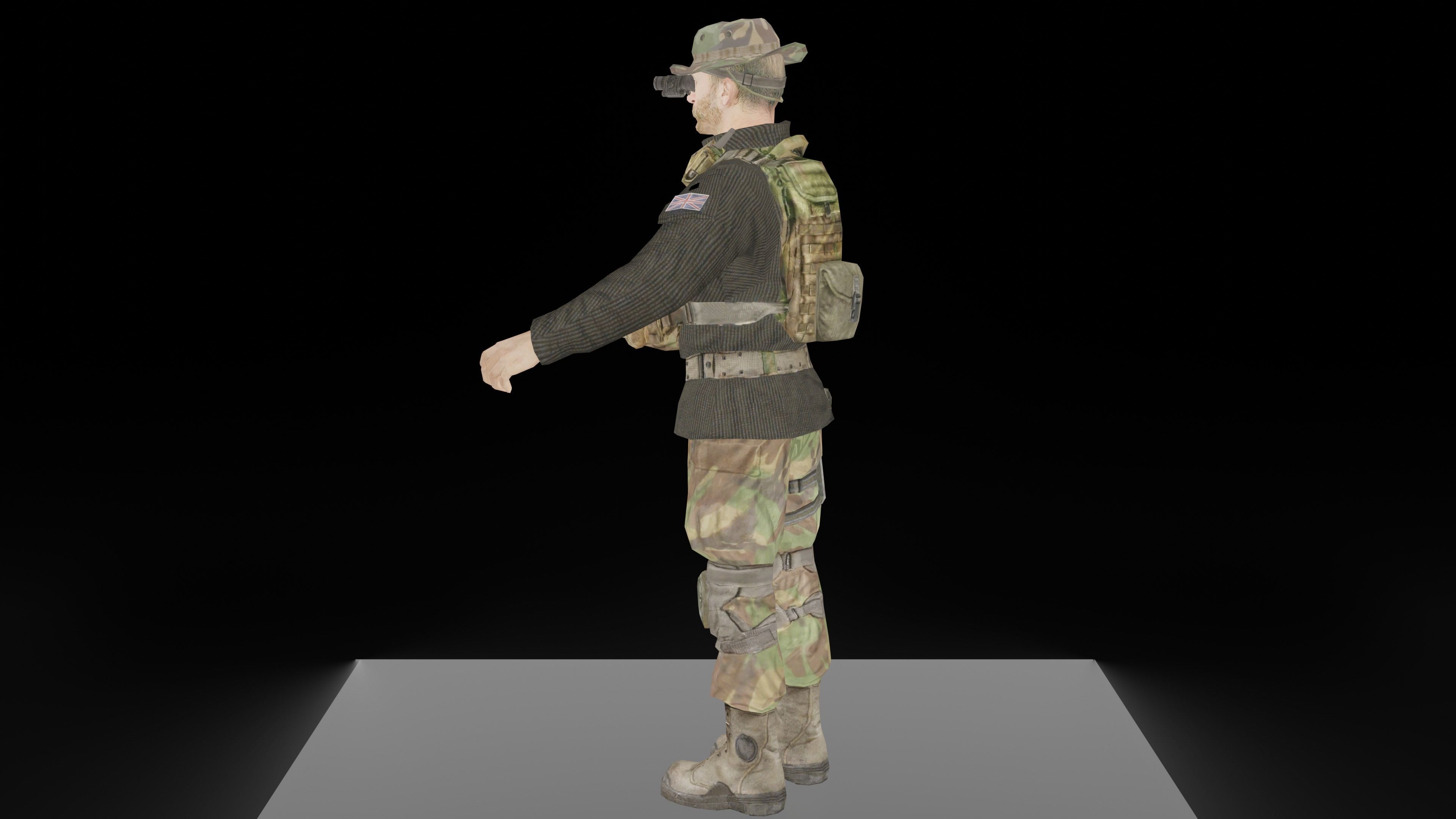 3D model Captain Price COD4 MW VR / AR / low-poly | CGTrader