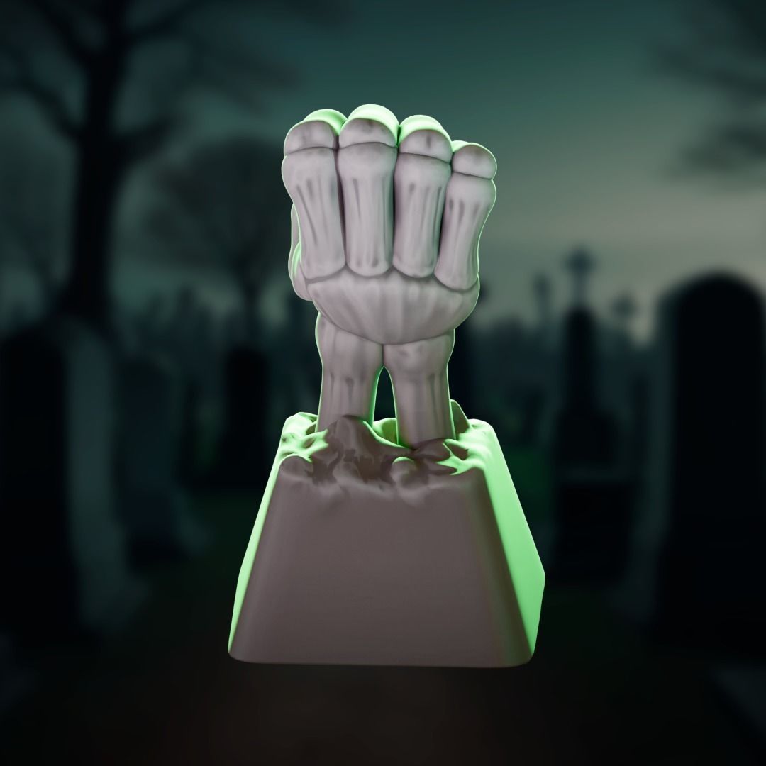 BONE HAND - KEYCAP TO PRINT 3D model 3D printable | CGTrader