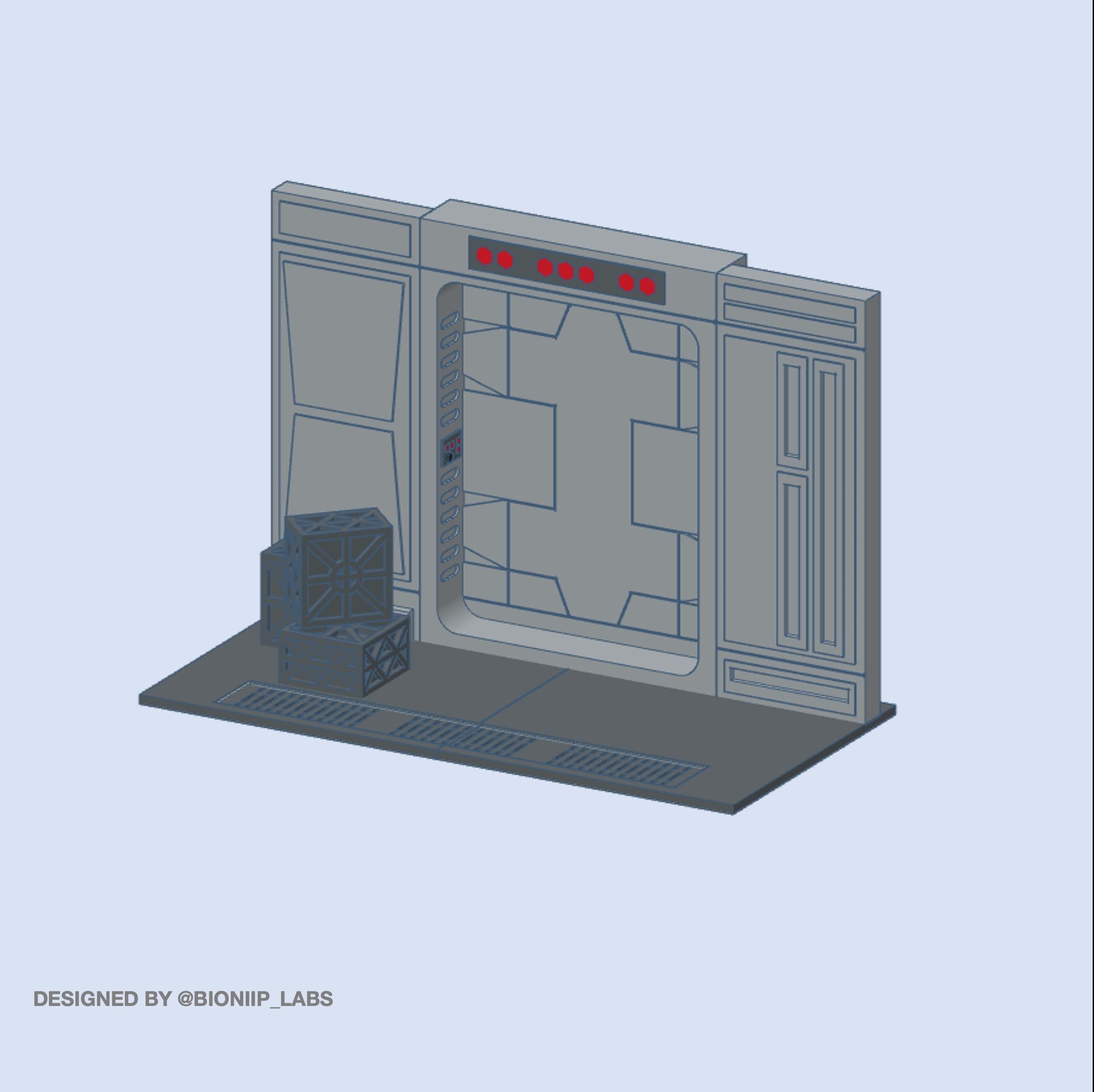Jedi Survivor Imperial Outpost Hallway Diorama 3D model 3D printable ...