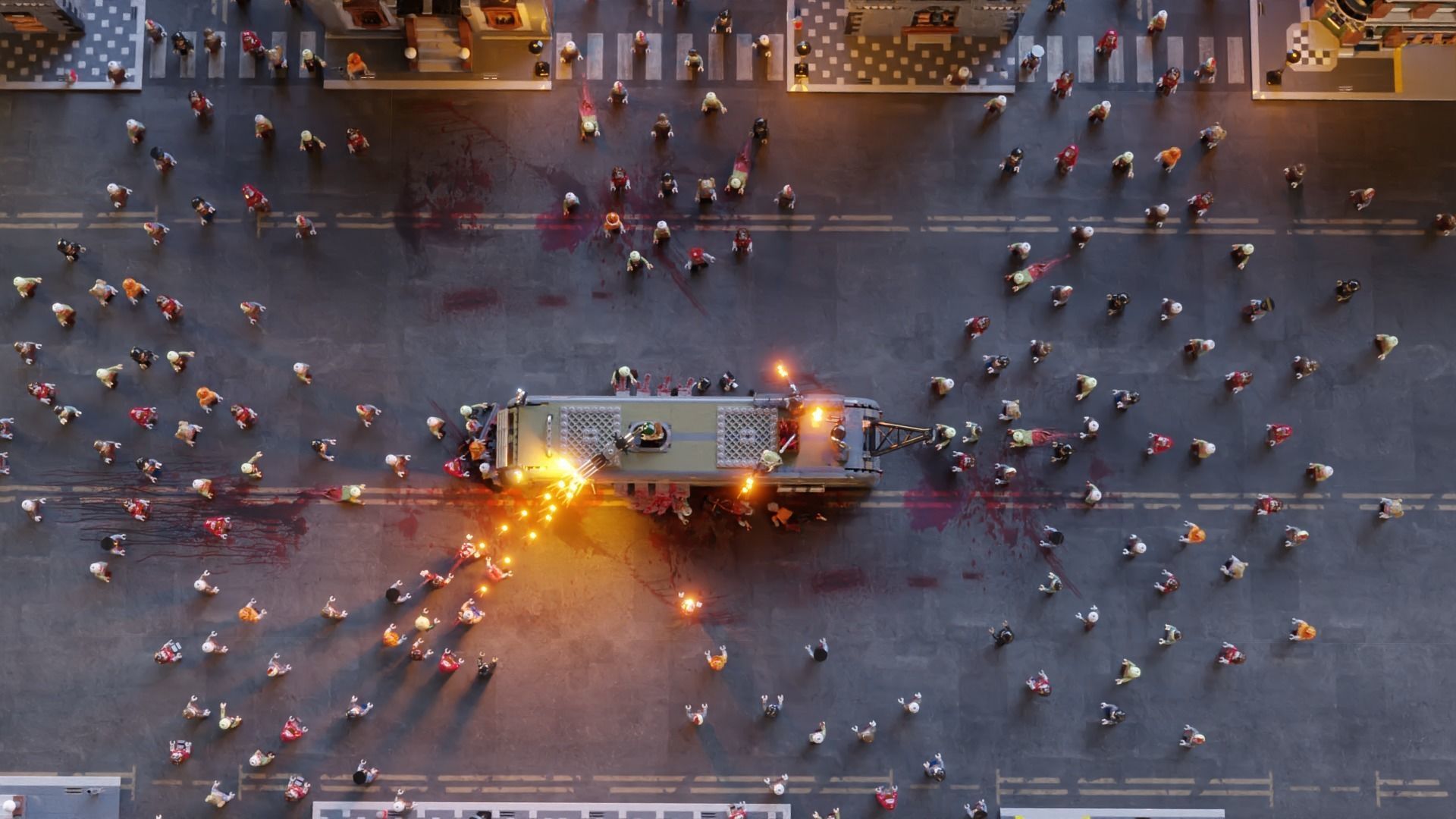 Zombie Apocalypse Lego Scene 3D model | CGTrader