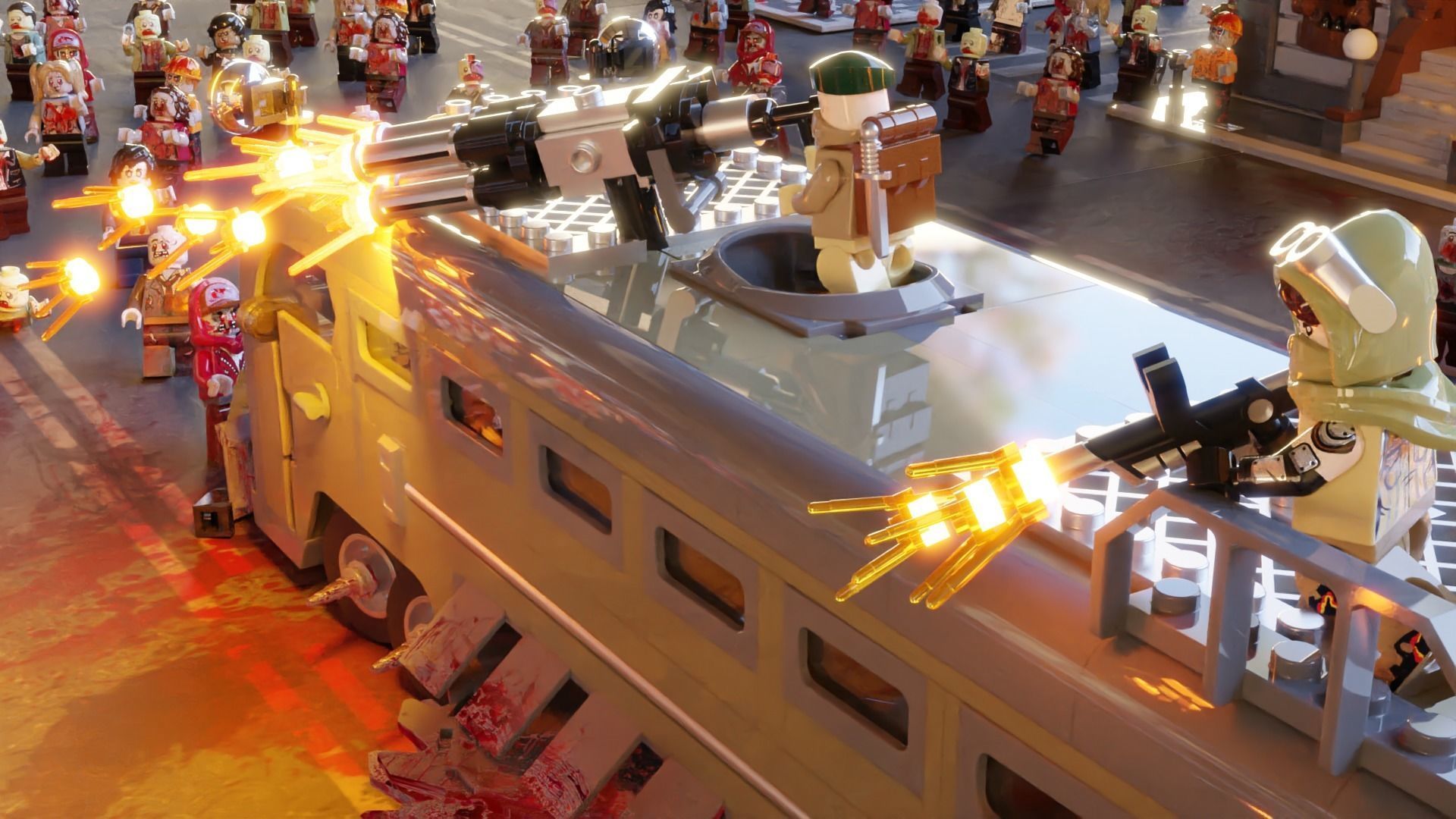 Zombie Apocalypse Lego Scene 3D model | CGTrader