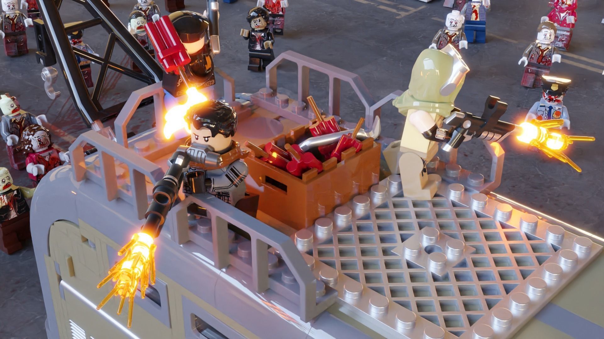 Zombie Apocalypse Lego Scene 3D model | CGTrader