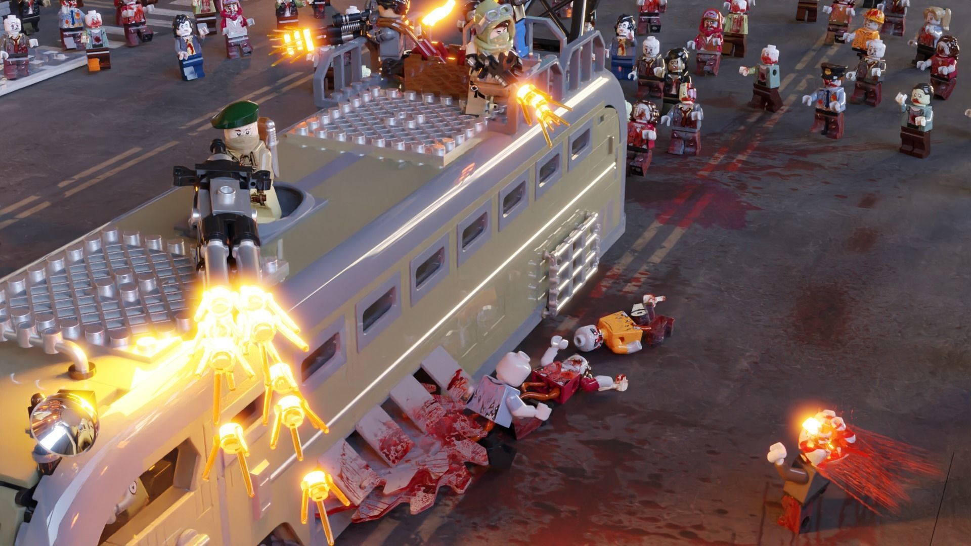 Zombie Apocalypse Lego Scene 3D model | CGTrader