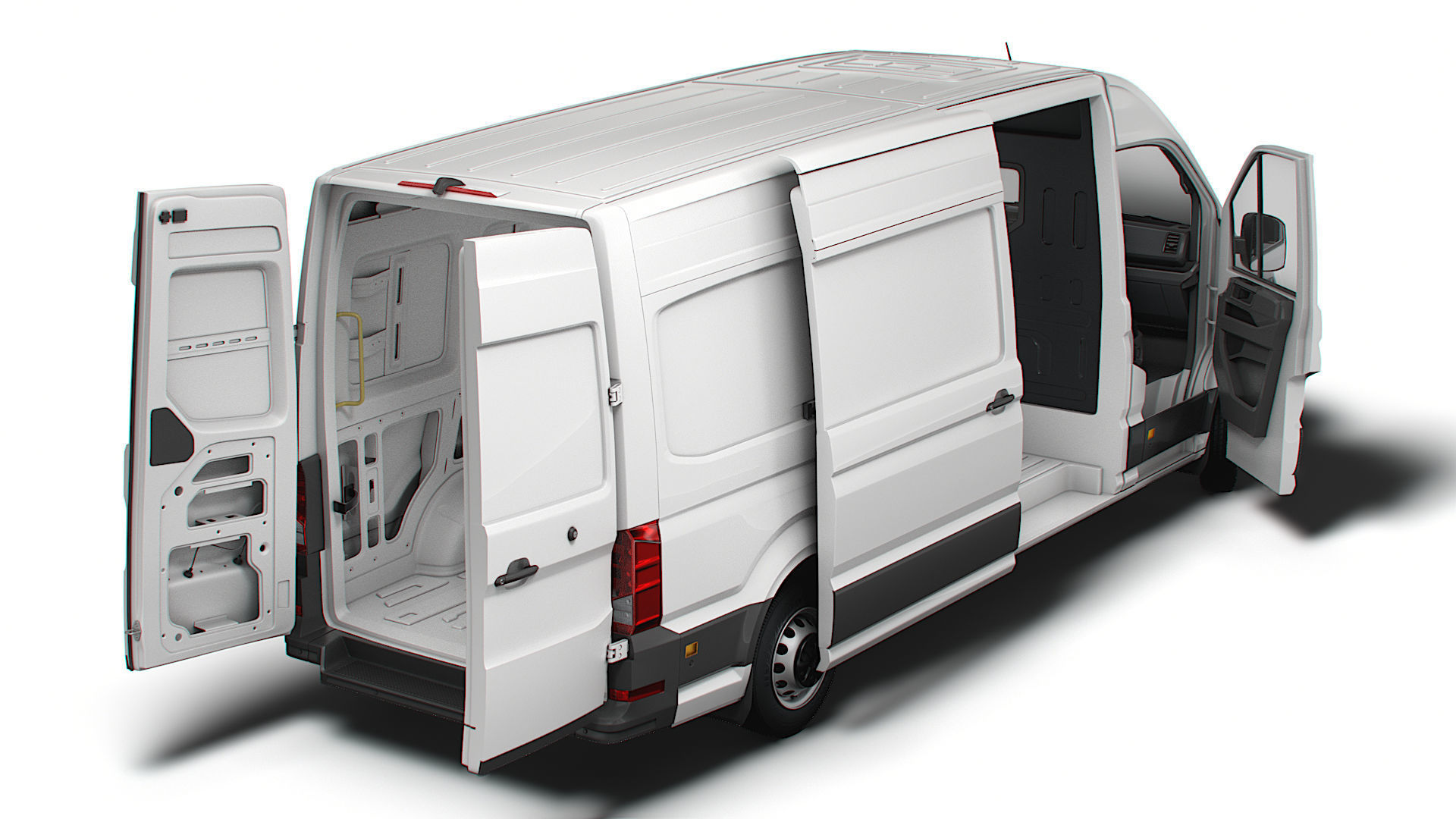 VW Crafter Panel Van L3H2 HQ Interior 2023 3D model | CGTrader