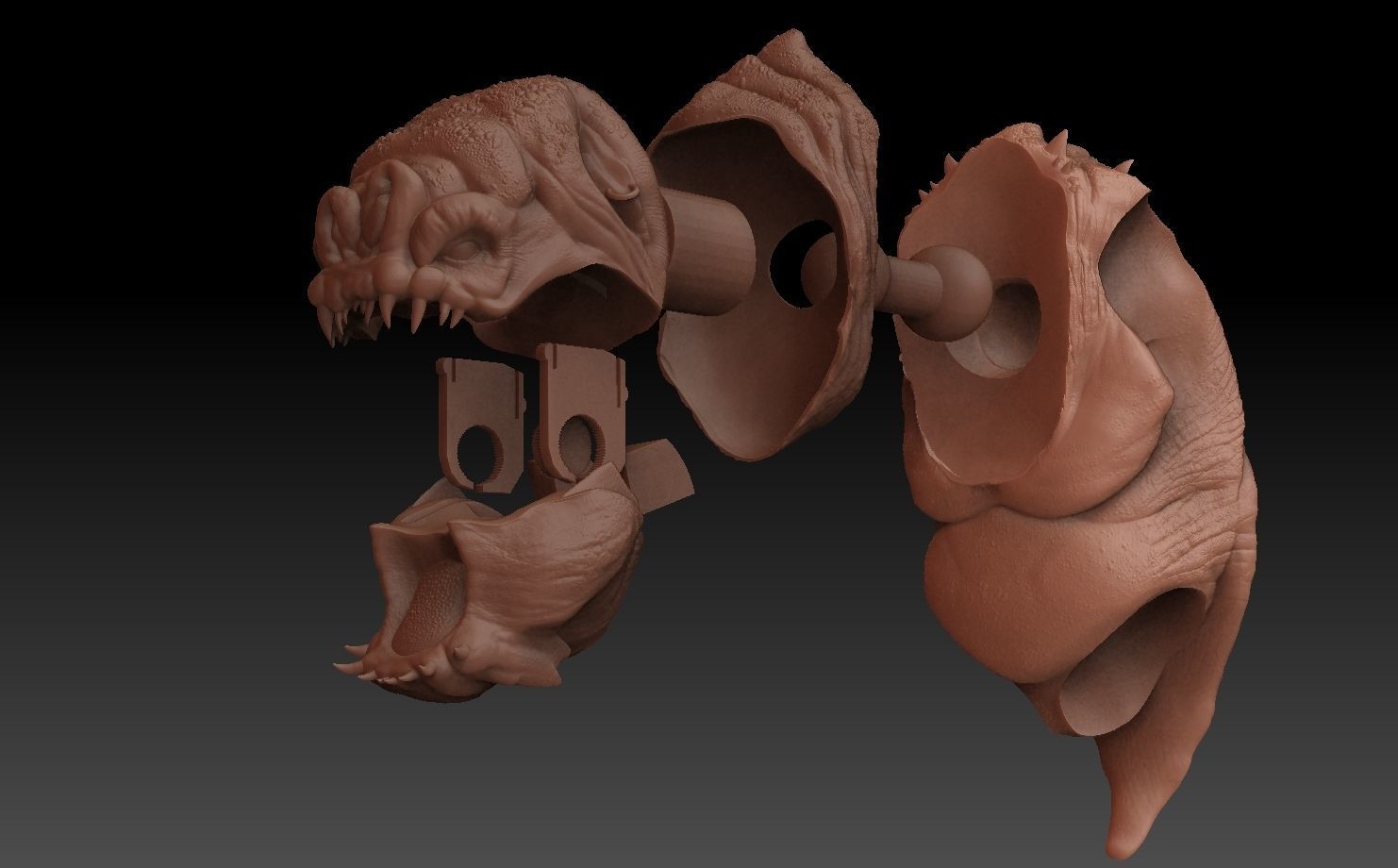 Randy The Rancor 6 inch Scale Articulated Figure 3D model 3D printable ...