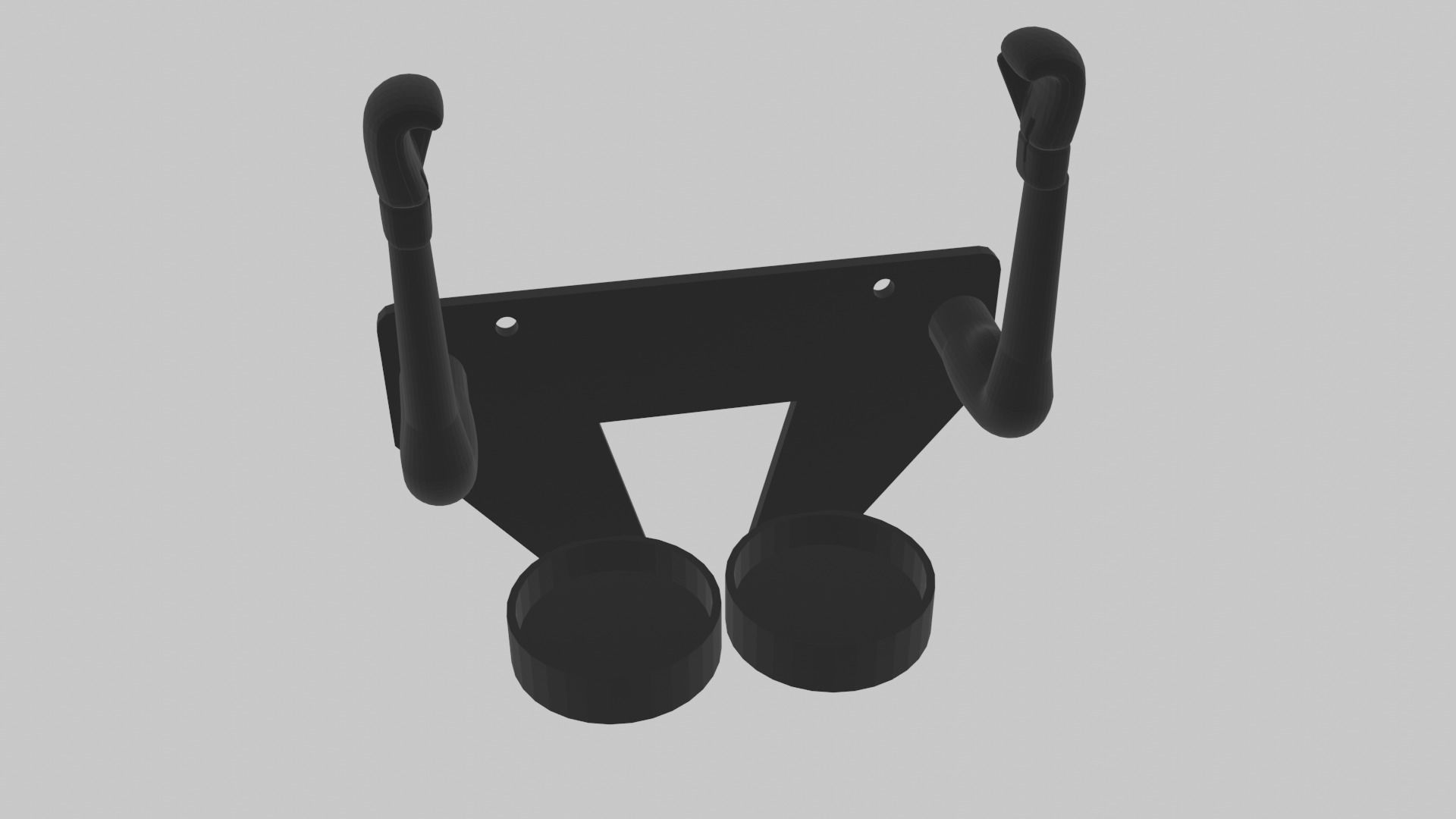 Boxing gloves holder 3D model 3D printable | CGTrader