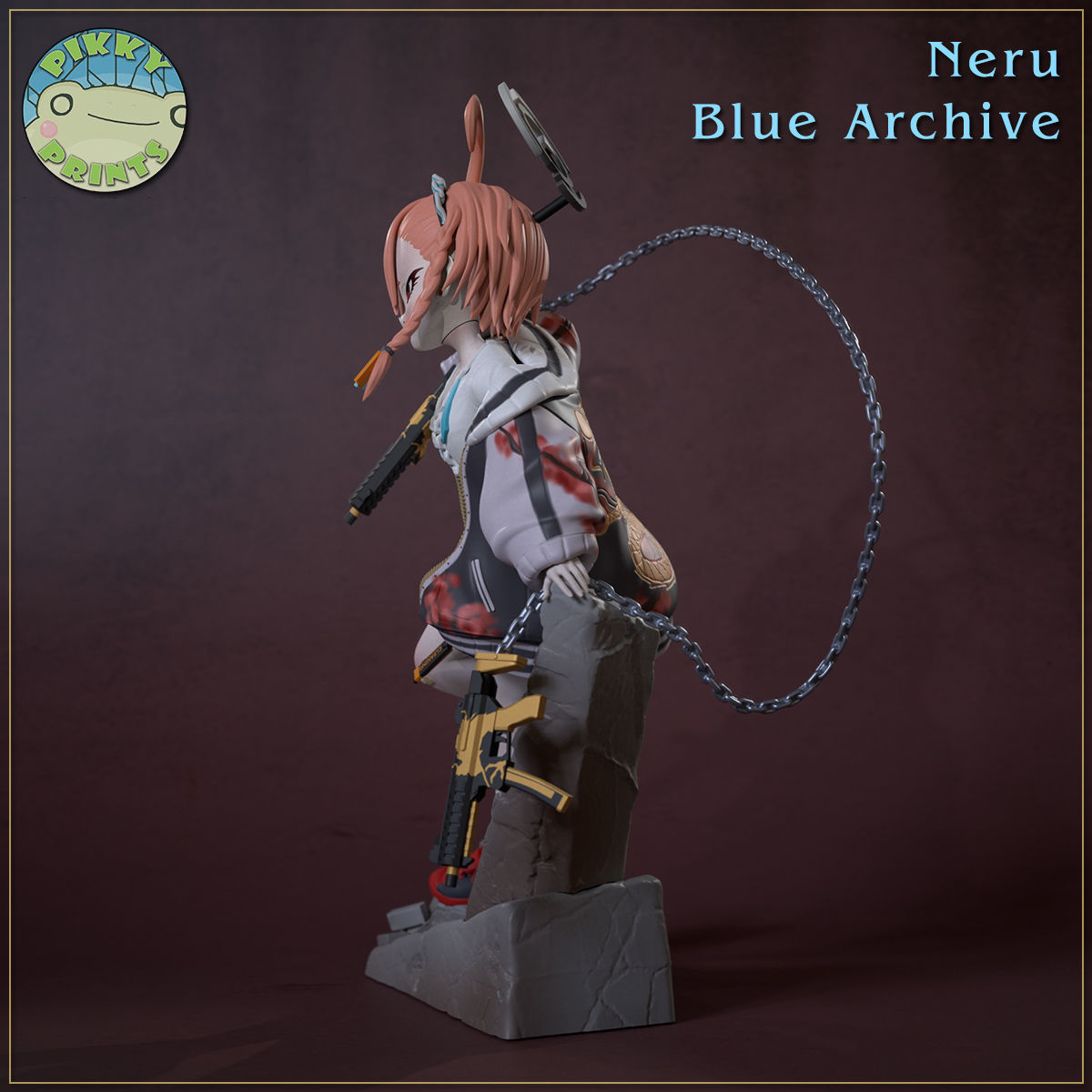Neru - Blue Archive 3D model 3D printable | CGTrader