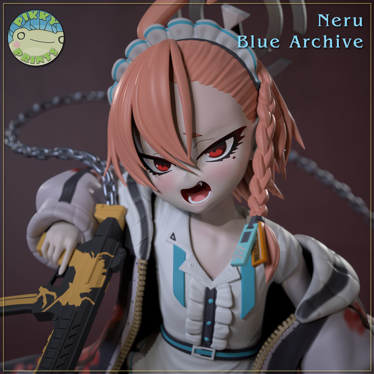 Neru - Blue Archive 3D model 3D printable | CGTrader