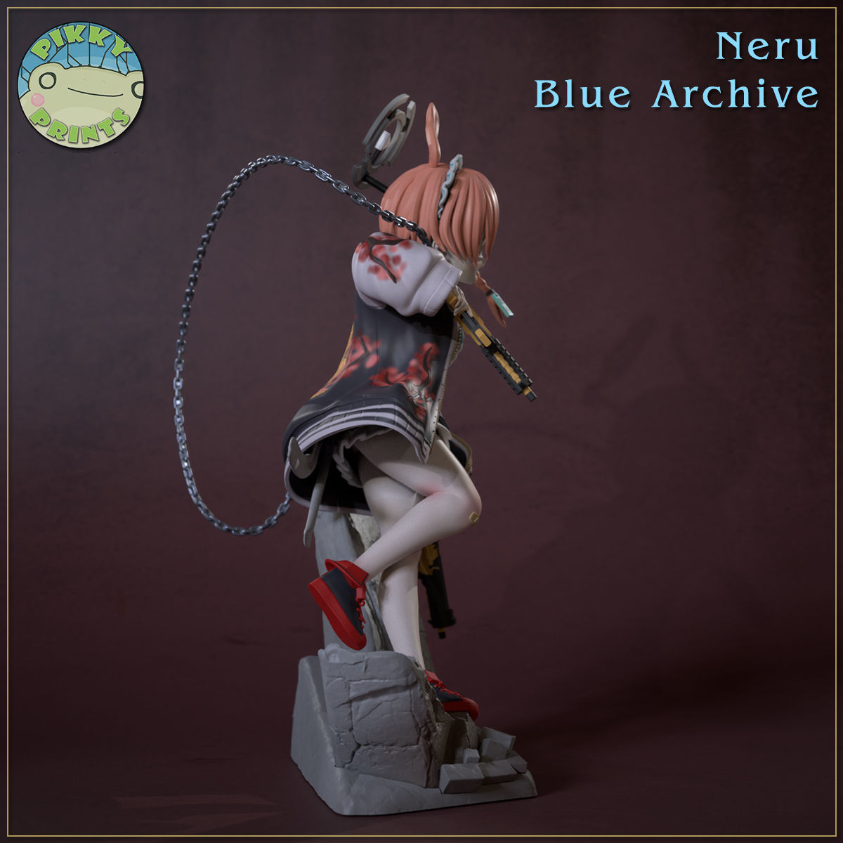 Neru - Blue Archive 3D model 3D printable | CGTrader