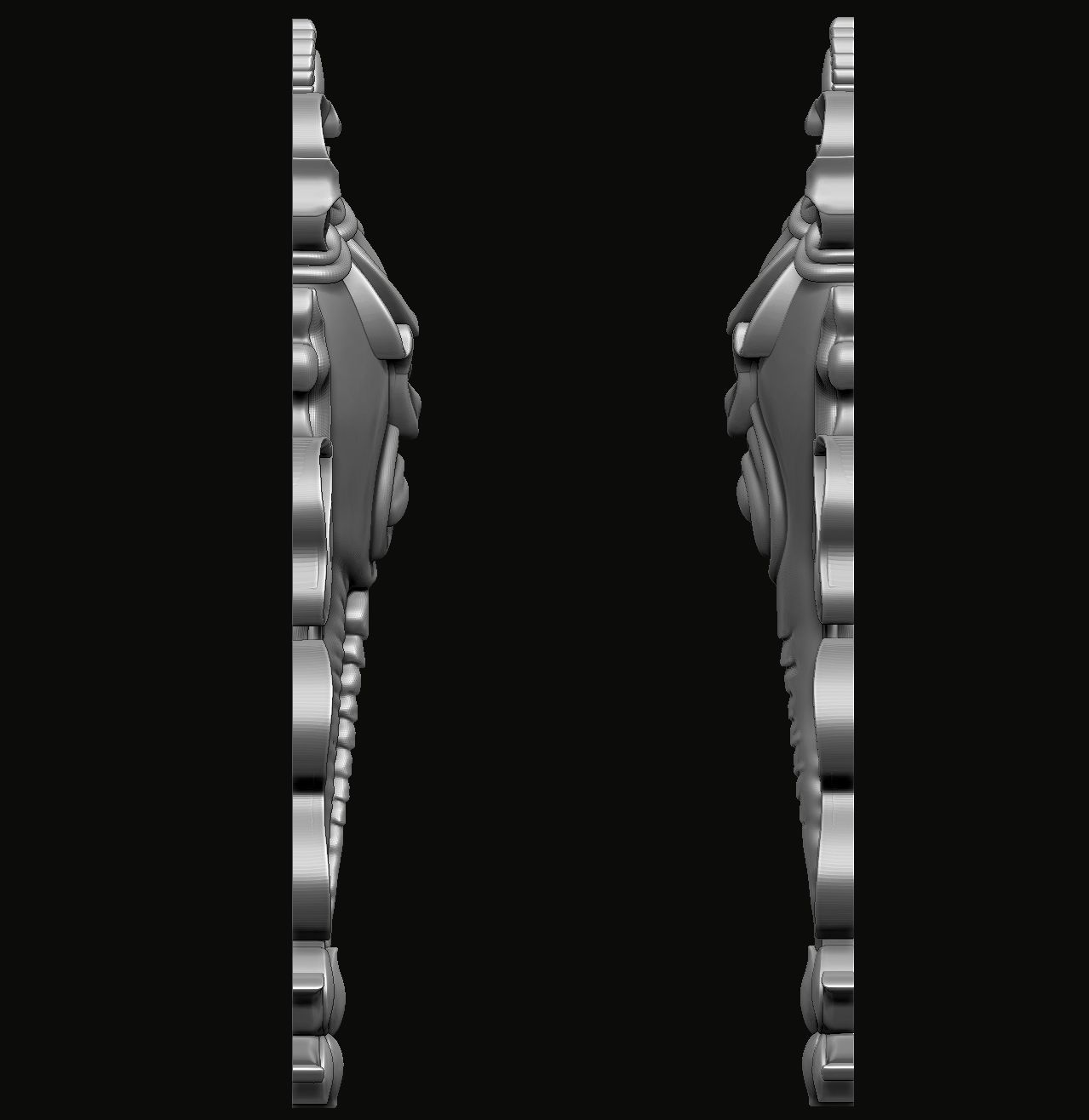 Buddhist Conch Shell Relief 3D model 3D printable | CGTrader