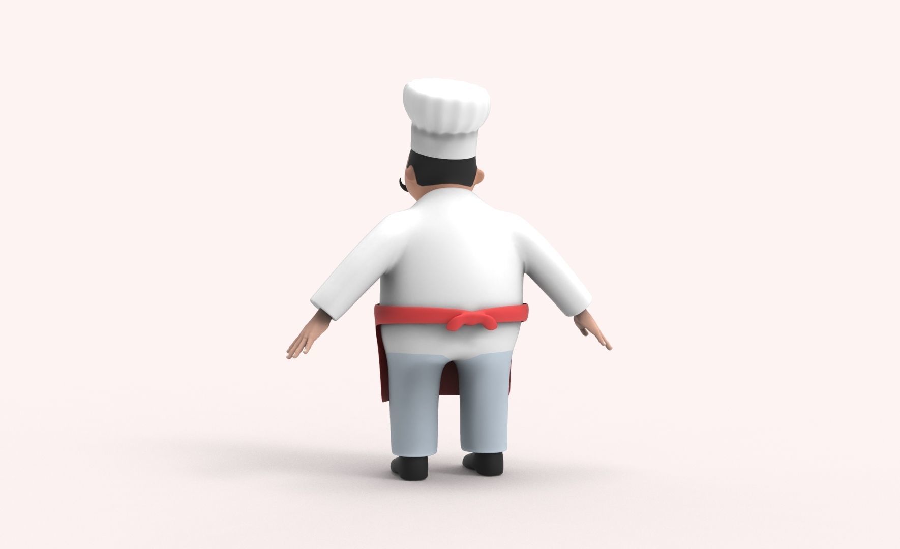 Character v001 Chef 3d free VR / AR / low-poly 3D model | CGTrader