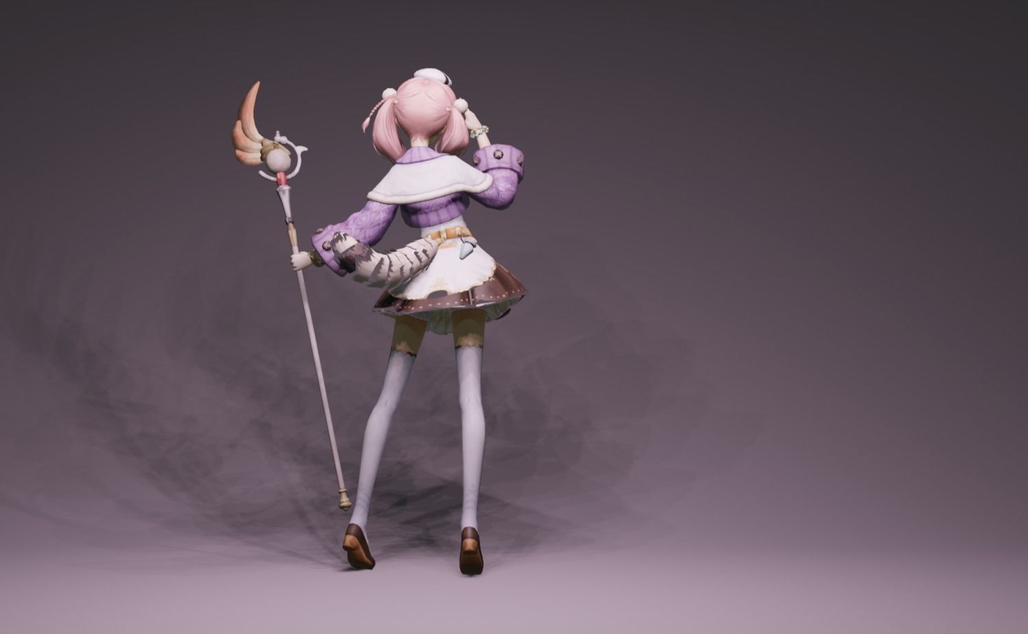 Anime Character - Atelier Escha 3D model | CGTrader