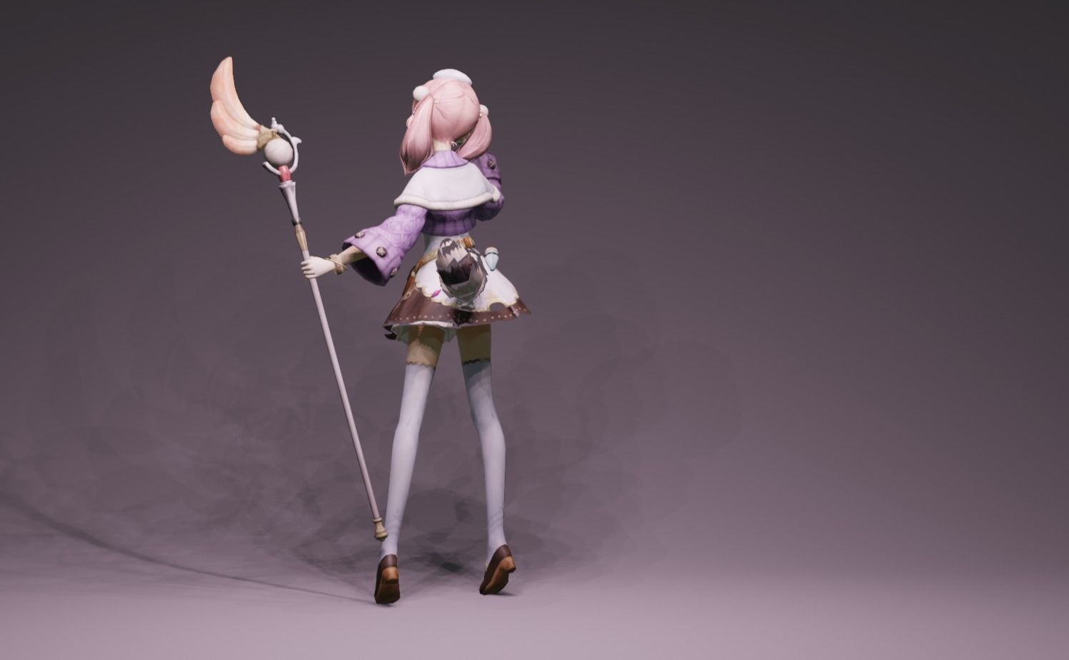 Anime Character - Atelier Escha 3D model | CGTrader