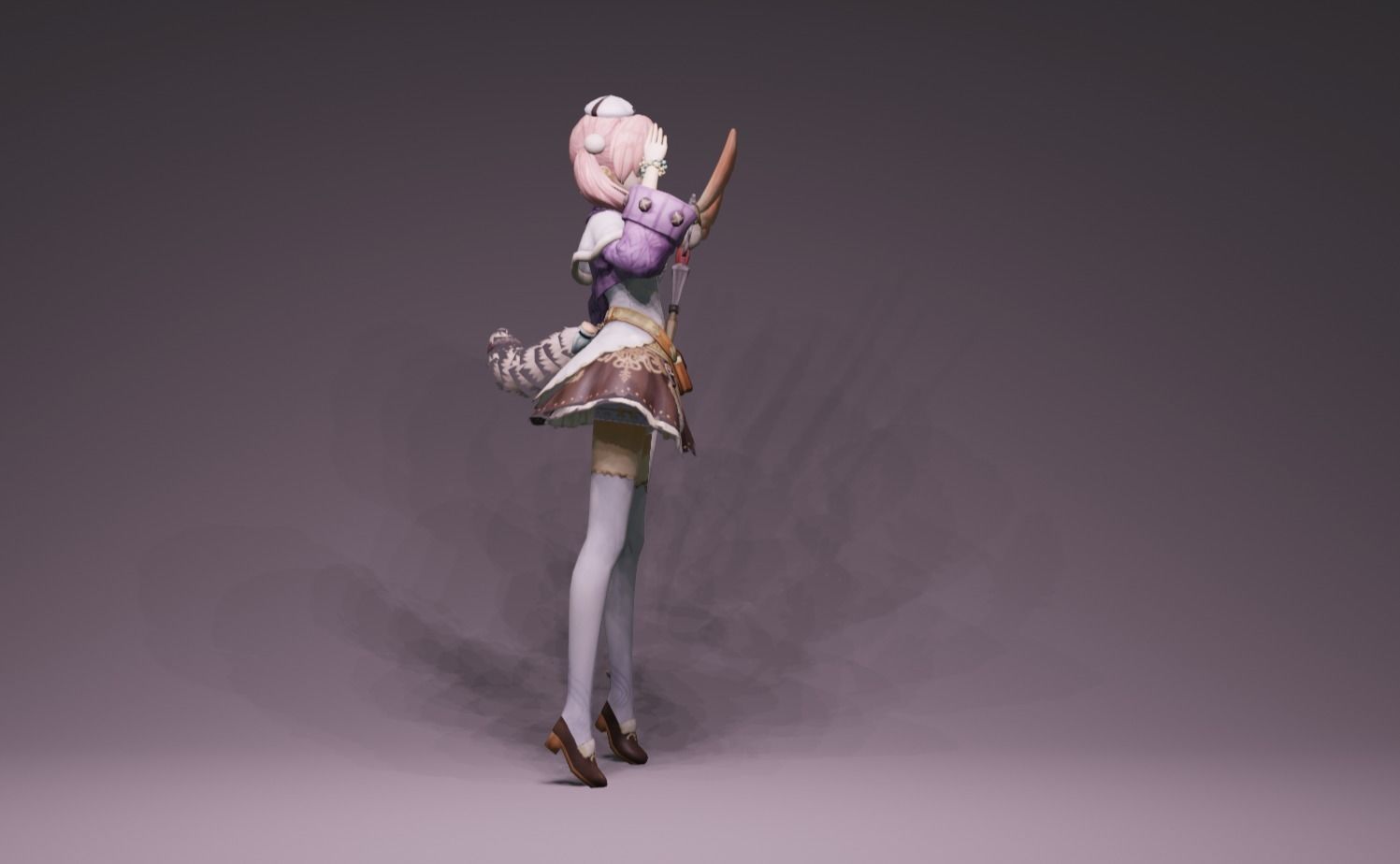 Anime Character - Atelier Escha 3D model | CGTrader