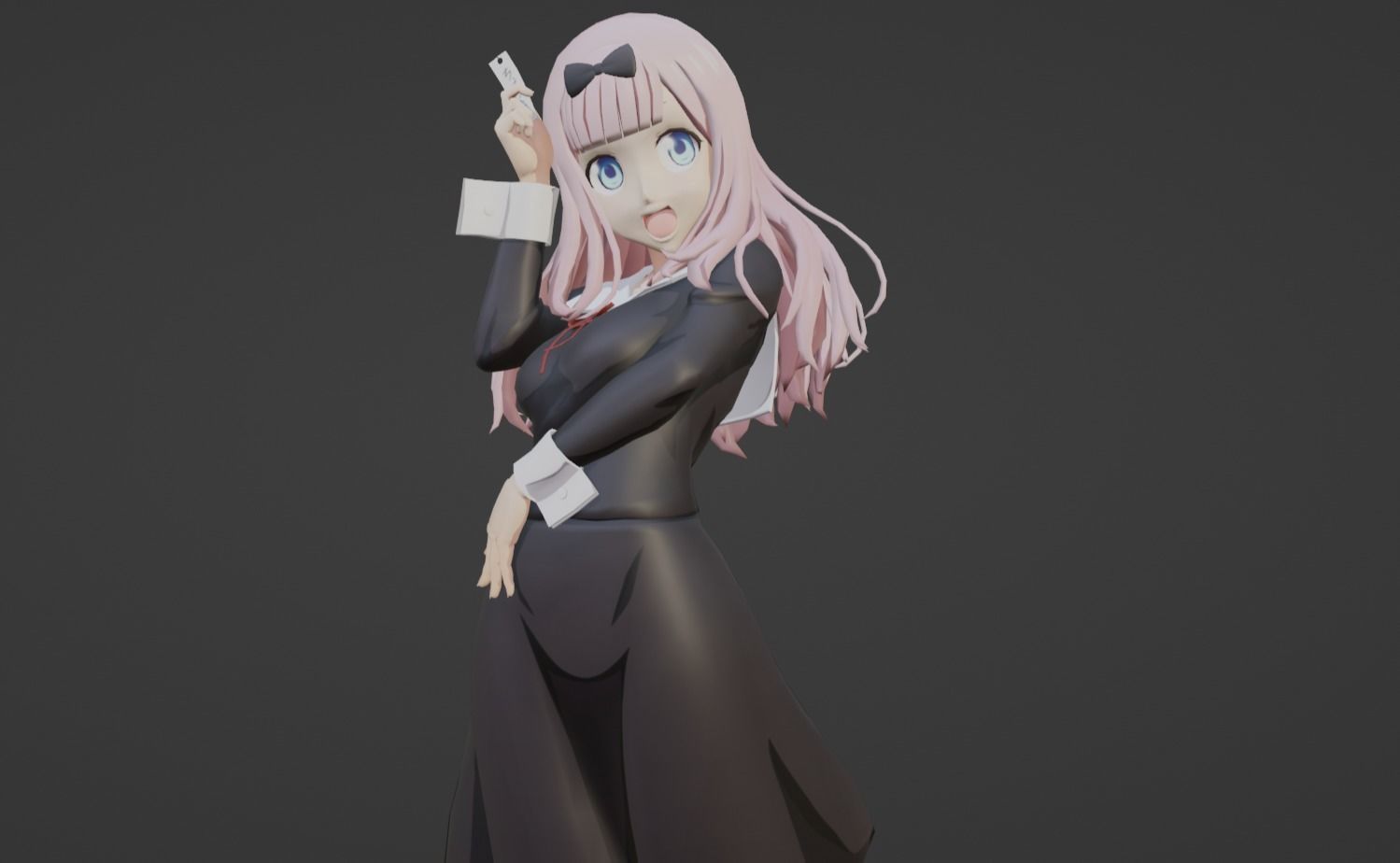 Anime Character - Chika Fujiwara 3D model | CGTrader