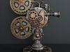 Cinema projector in steampunk style 3D model | CGTrader