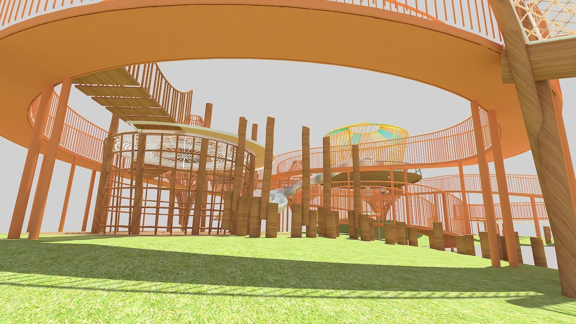 Space Island Playground 3D model | CGTrader