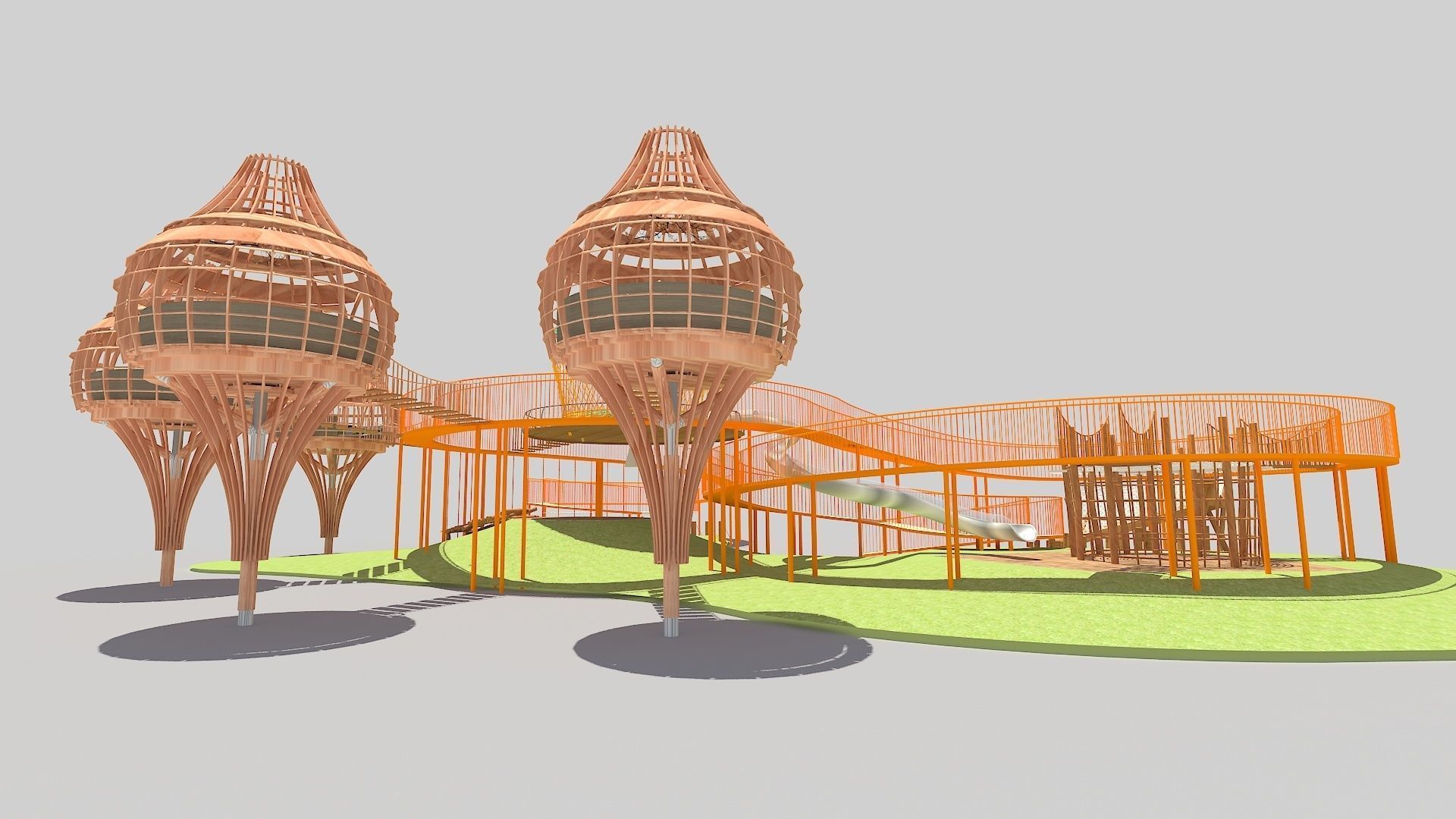 Space Island Playground 3D model | CGTrader