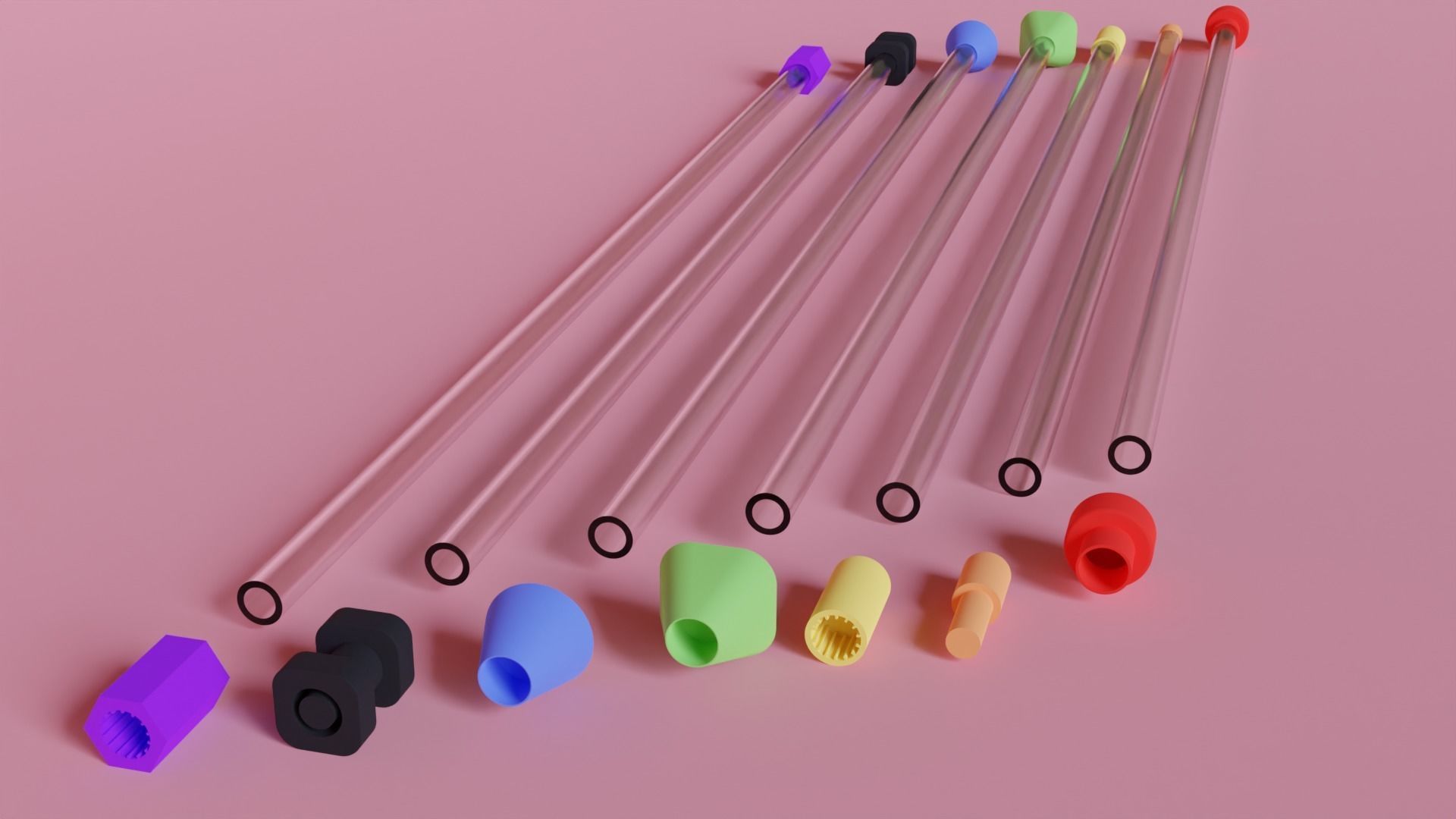 Micro Capillary Tube with Secure Cap printable 3D Model 3D model 3D ...