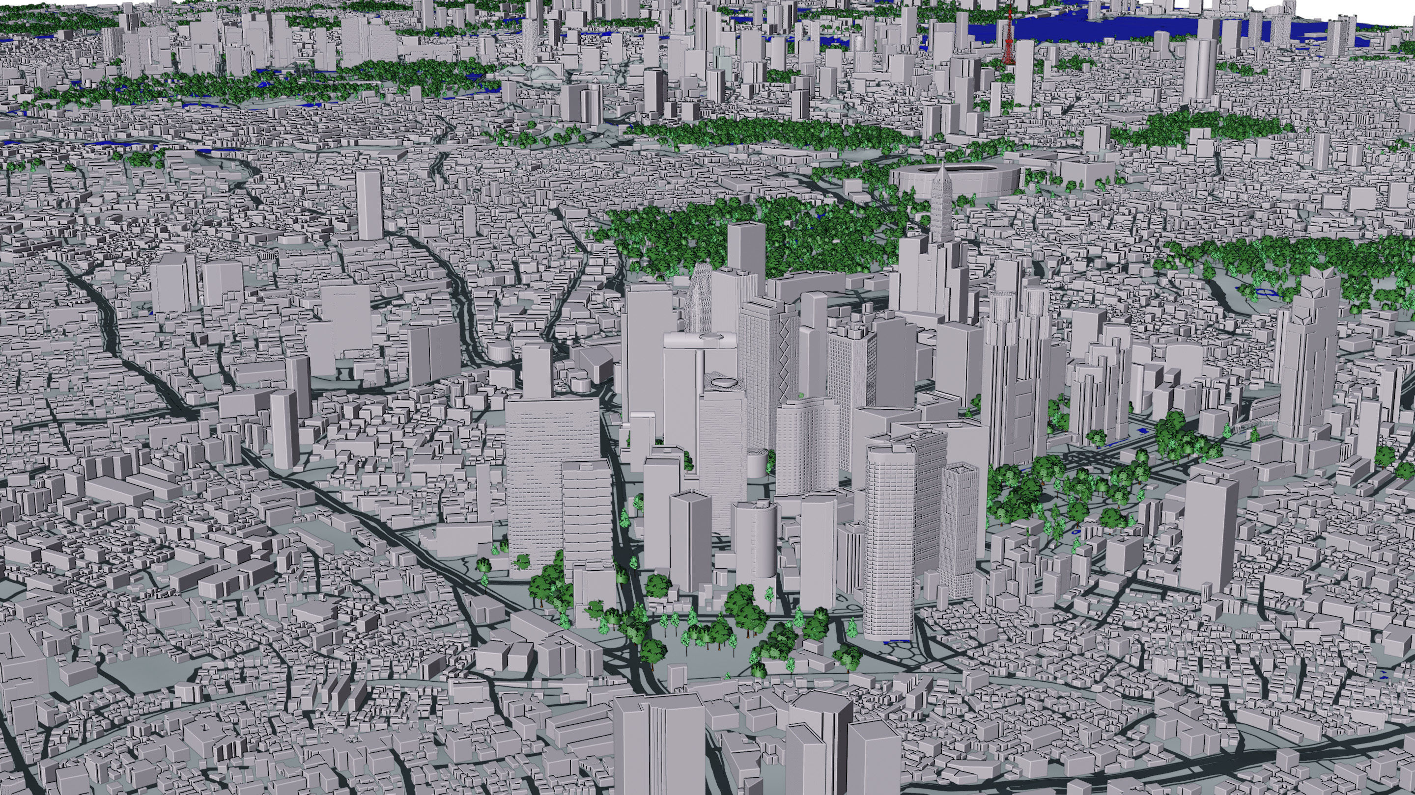Tokyo city and 3D Surroundngs 3D model | CGTrader