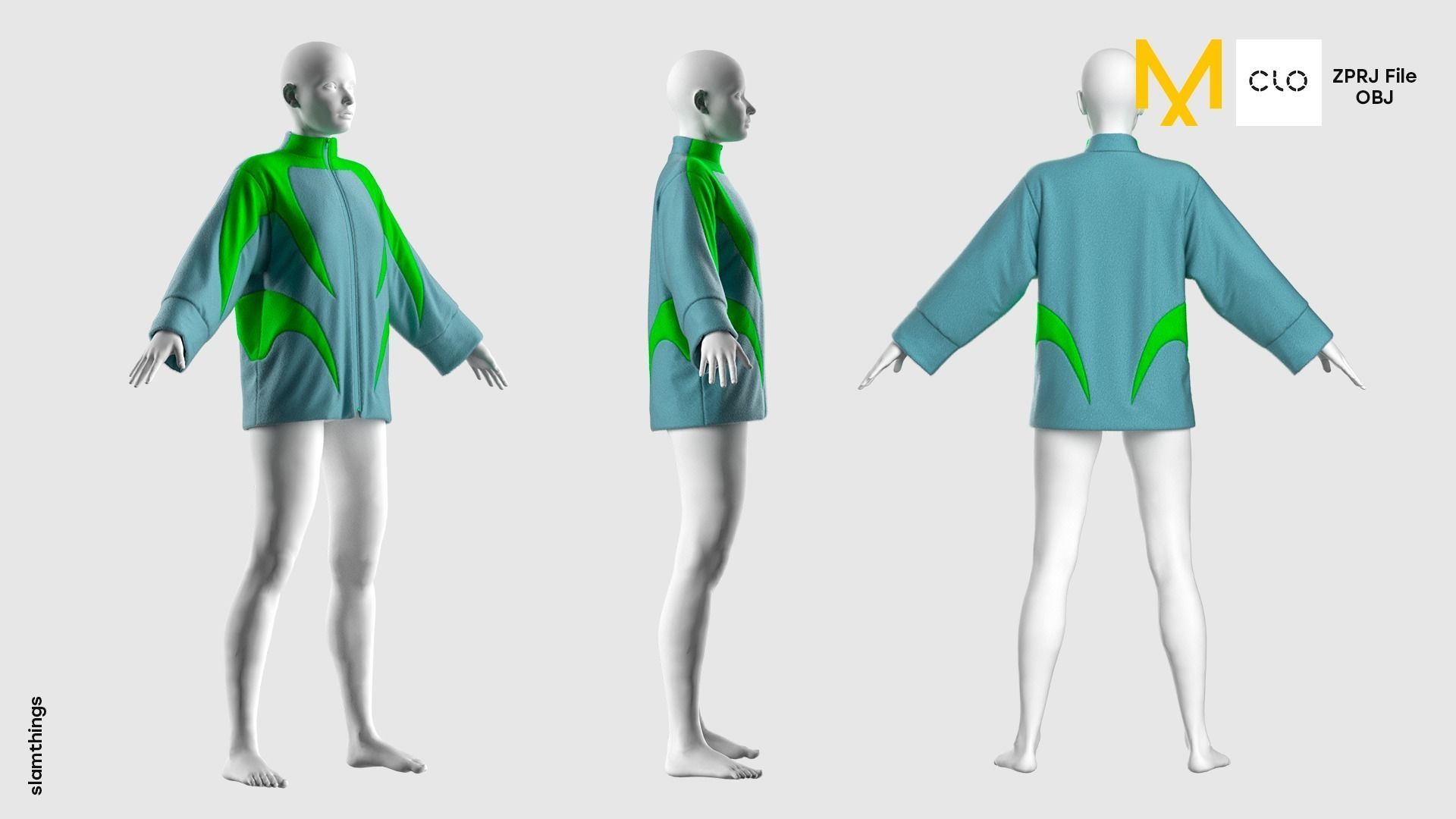 Streetwear Furry Jacket 3D model | CGTrader