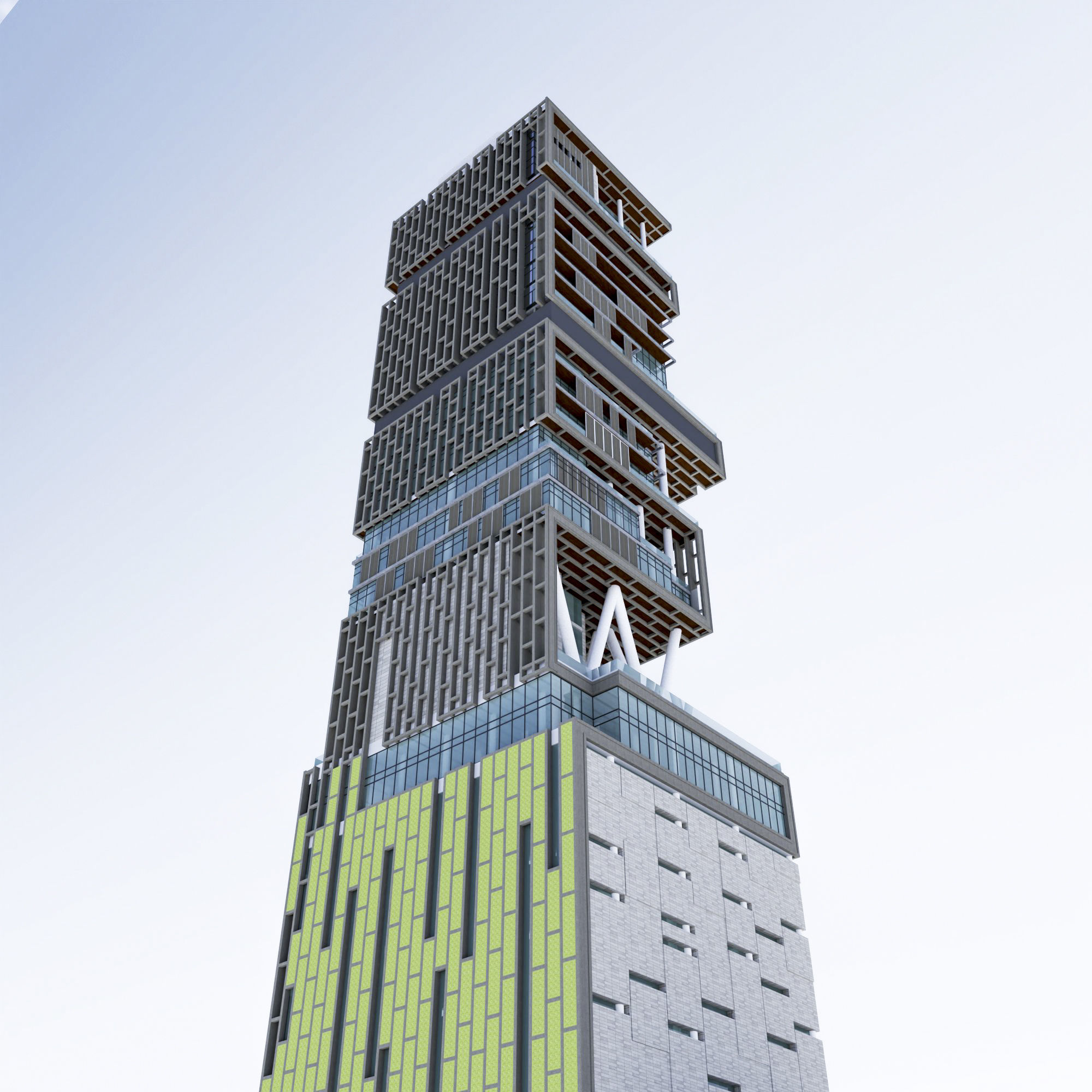 ANTILIA HOUSE MUMBAI 3D model | CGTrader