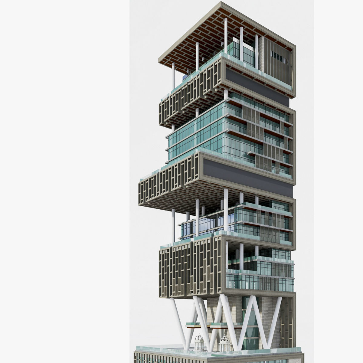 ANTILIA HOUSE MUMBAI 3D model | CGTrader