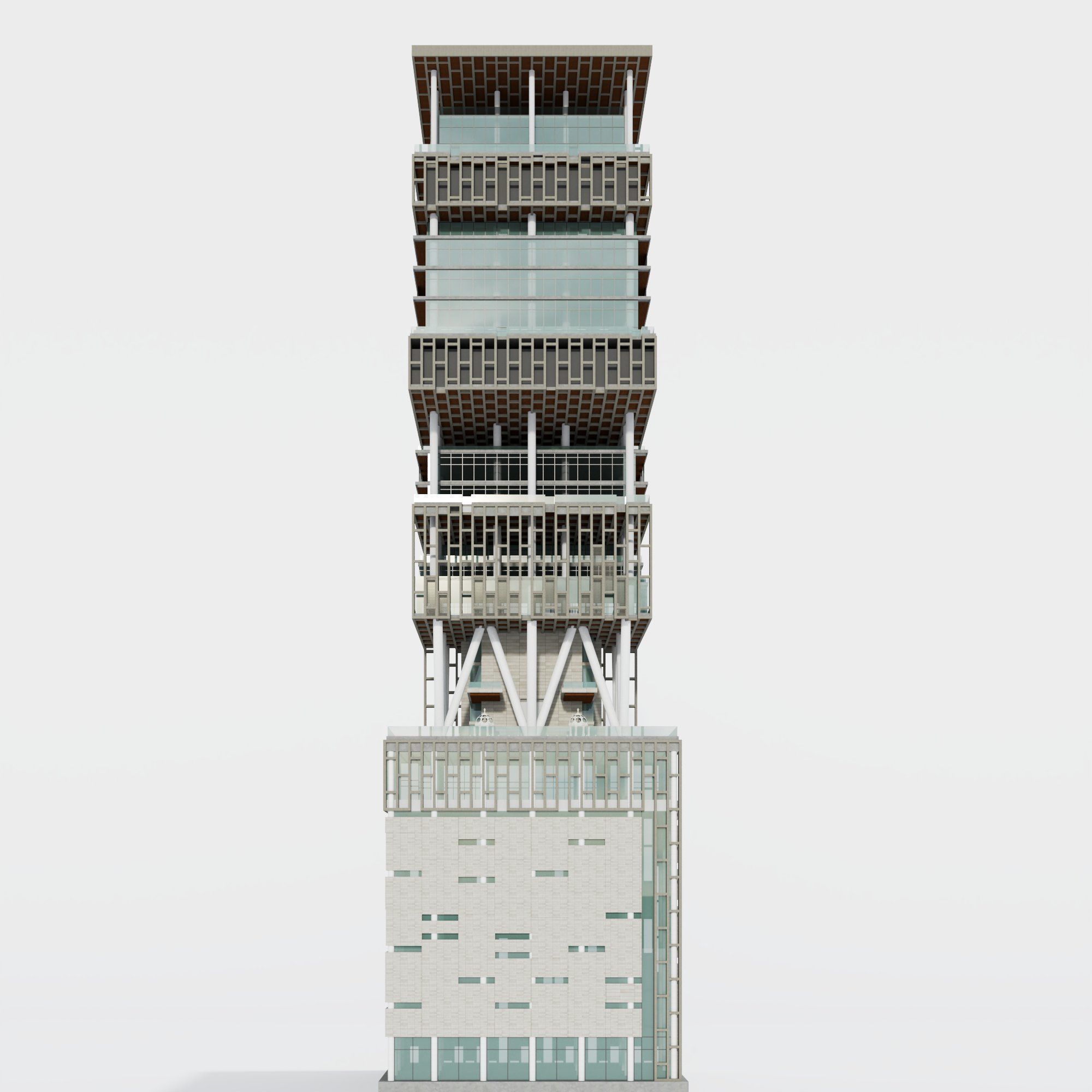 ANTILIA HOUSE MUMBAI 3D model | CGTrader