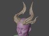 Fantasy Devil Raphael Haarlep Incubus Horns Set Baldurs Gate 3 3D model ...