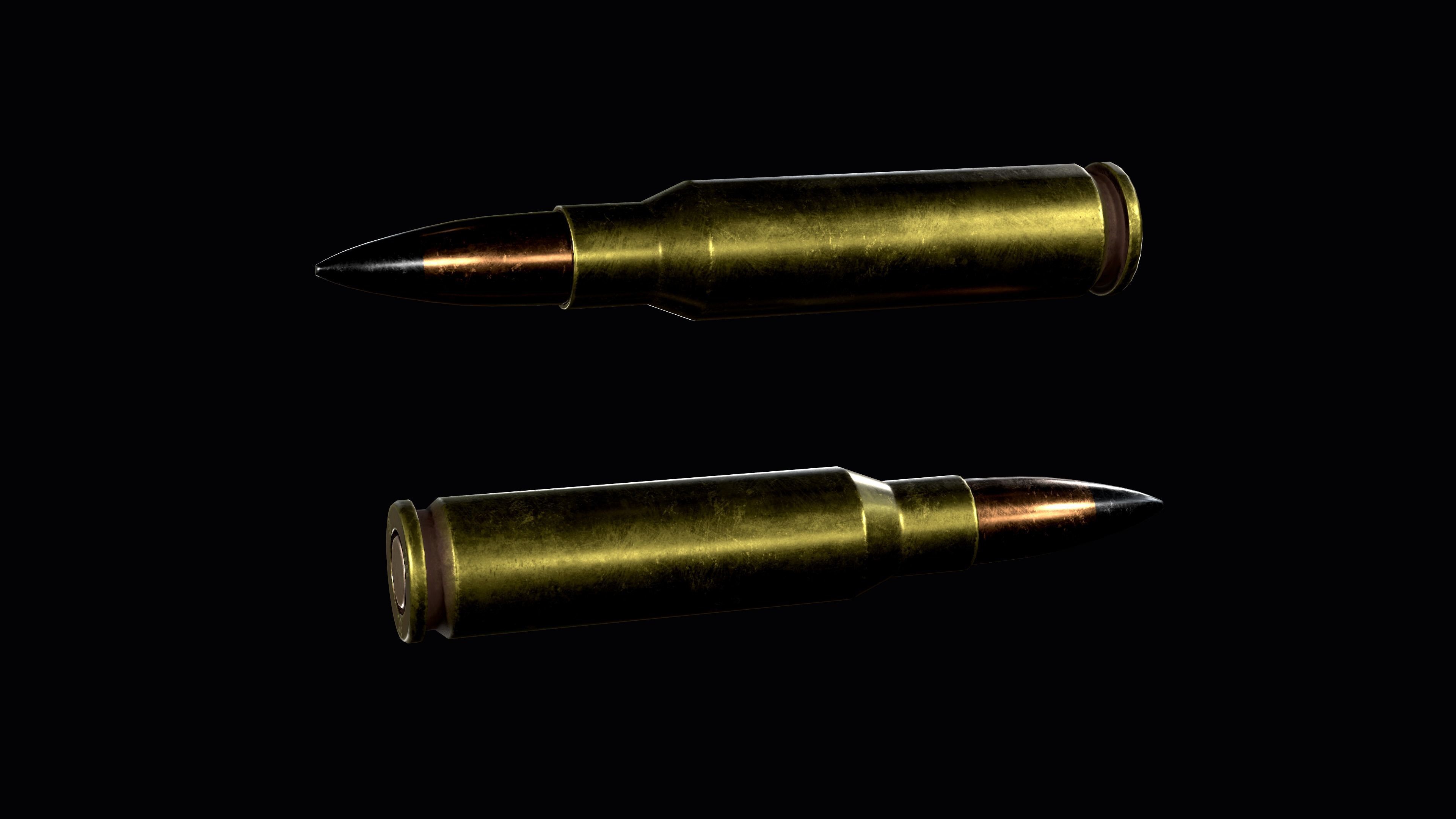 3D model Modular sniper rifle Knights Armament SR 25 VR / AR / low-poly ...