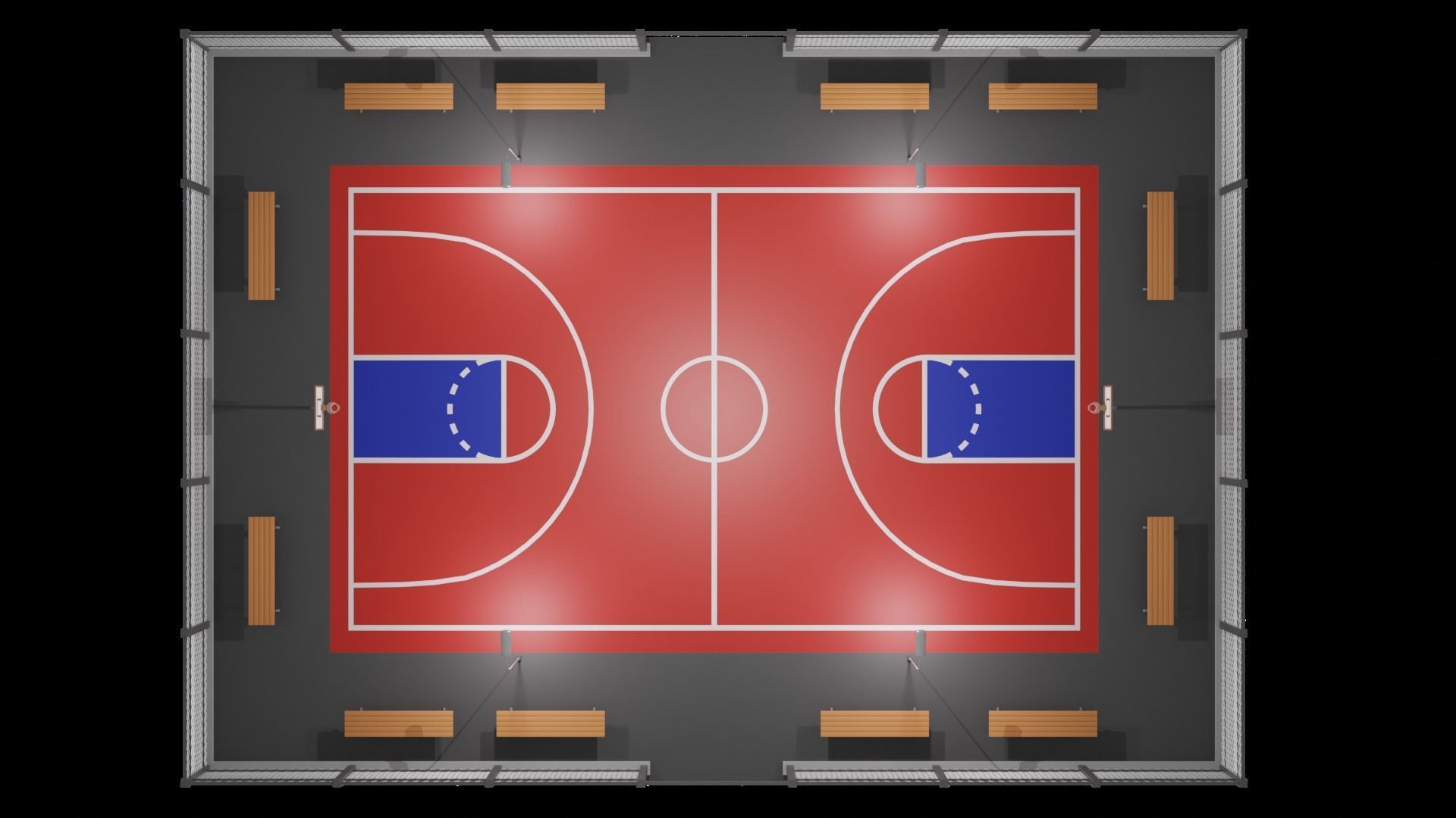 3D model Basketball court A1 VR / AR / low-poly | CGTrader