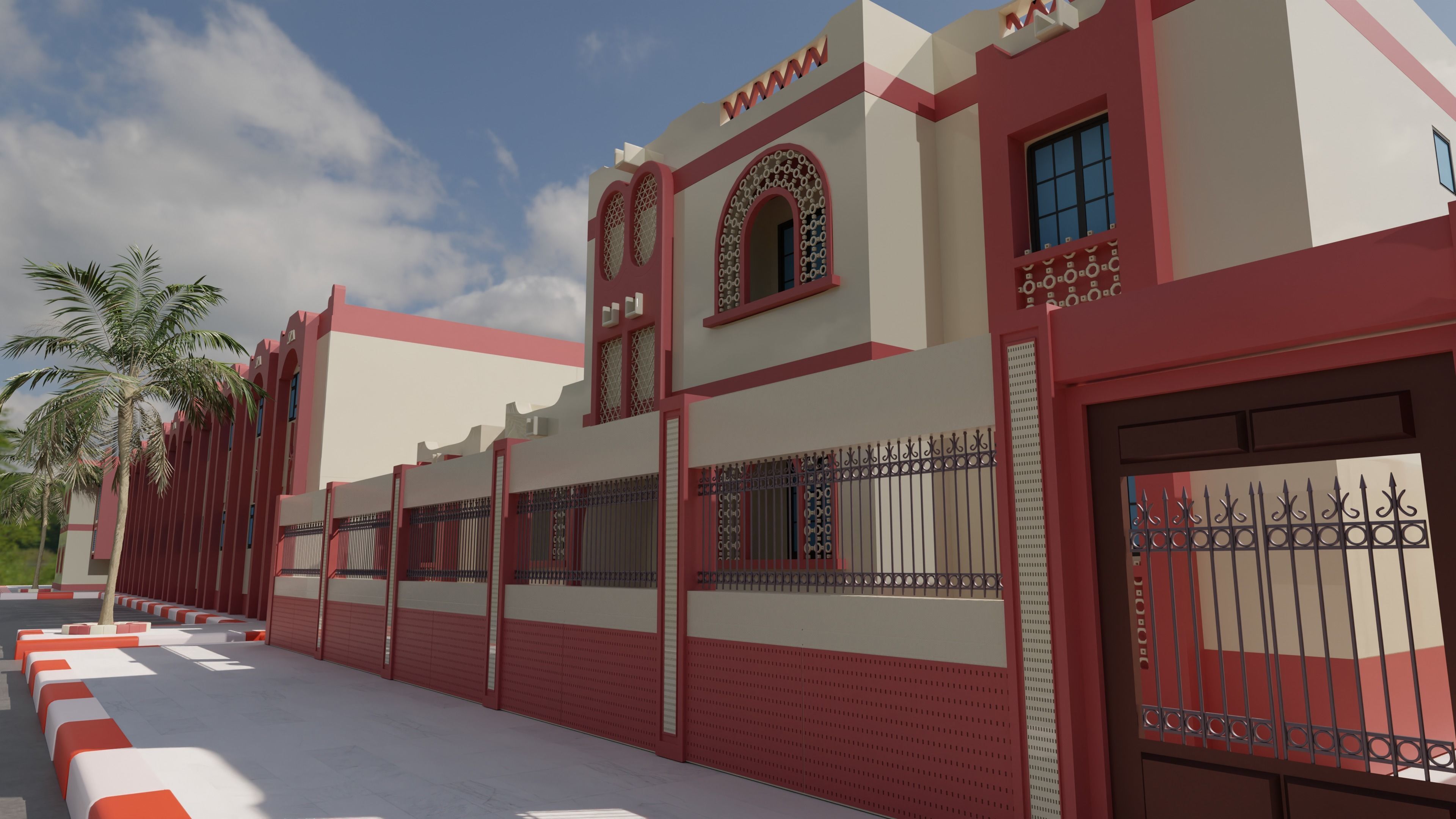 arabic School complex 3D model | CGTrader