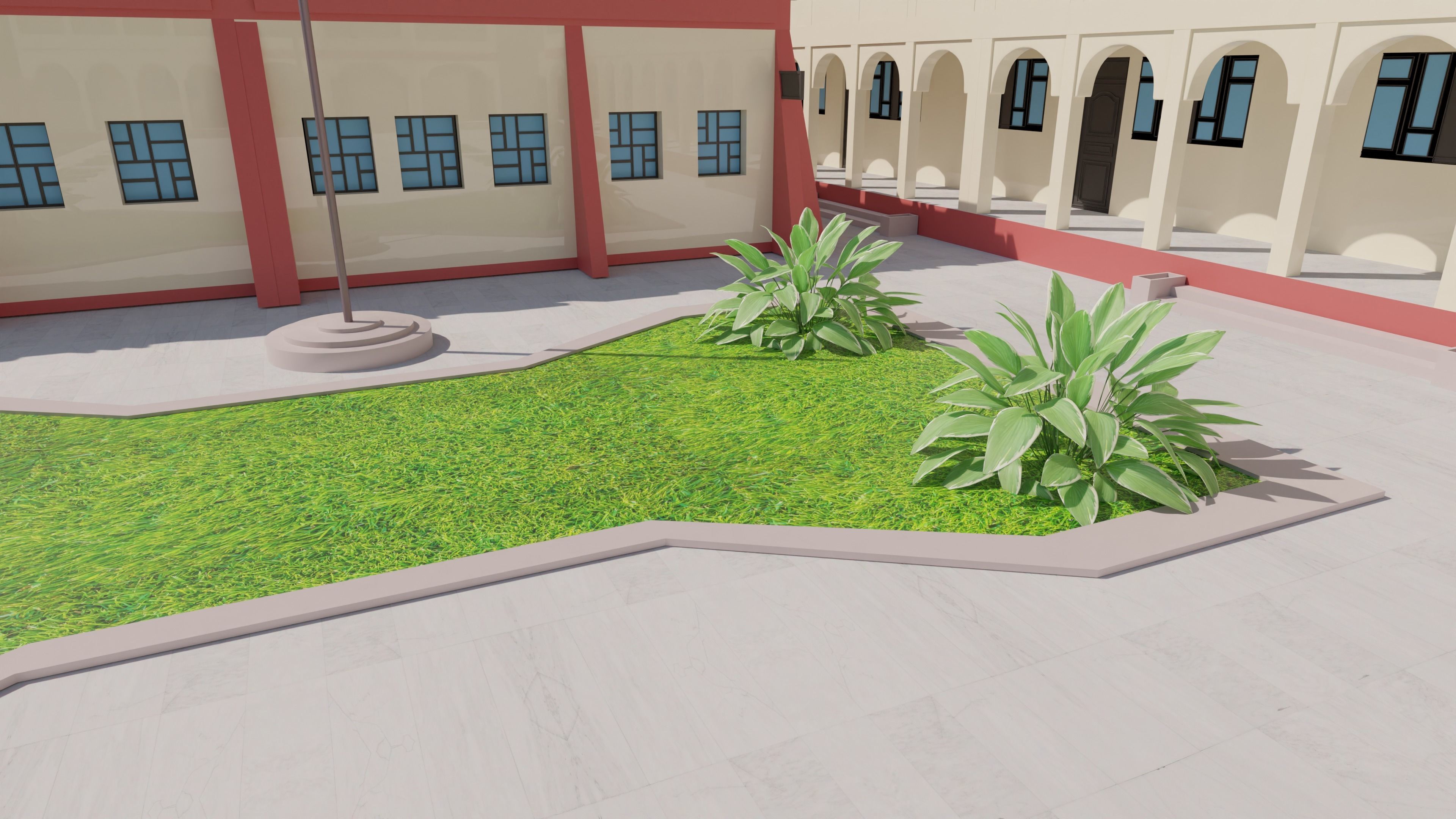 arabic School complex 3D model | CGTrader