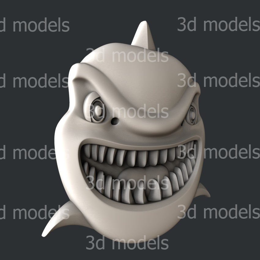 3d STL models for CNC or 3d printer shark kids P474 3D model | CGTrader