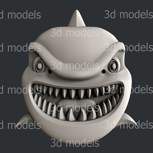 3d STL models for CNC or 3d printer shark kids P474 3D model | CGTrader
