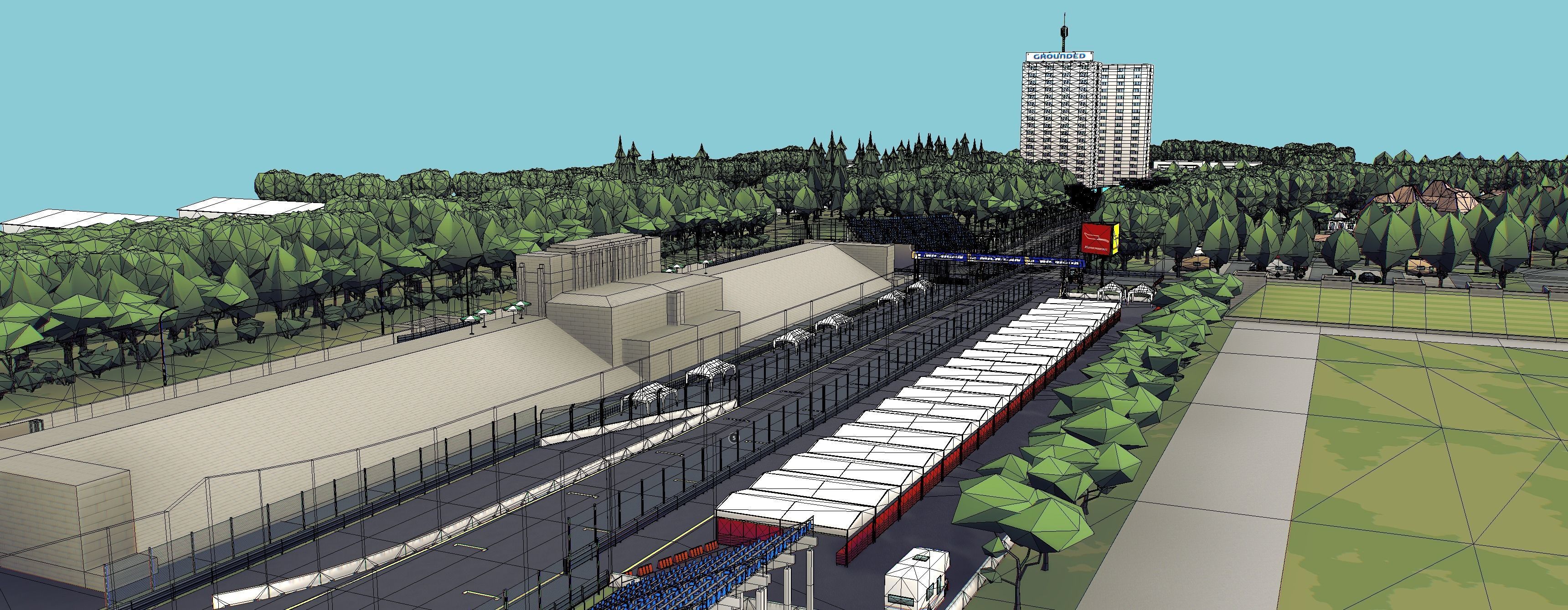 3D model Cartoon Race Track Nuremberg VR / AR / low-poly | CGTrader