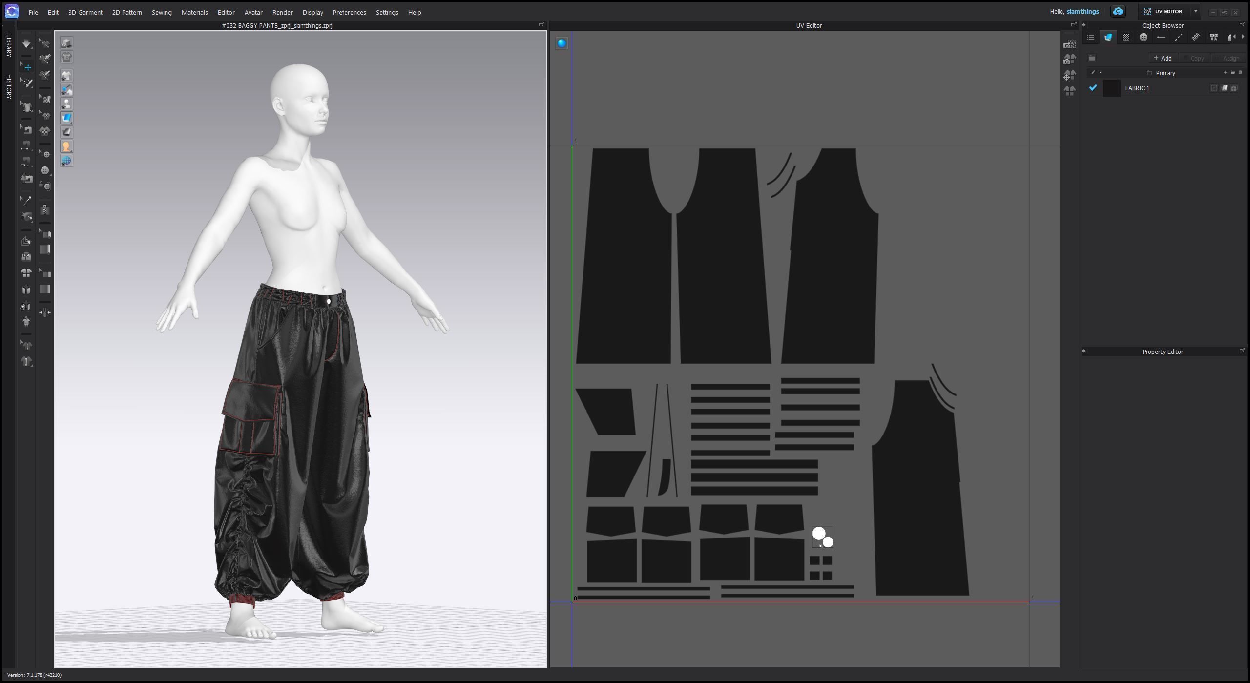 Streetwear Baggy Cargo Pants 3D model | CGTrader