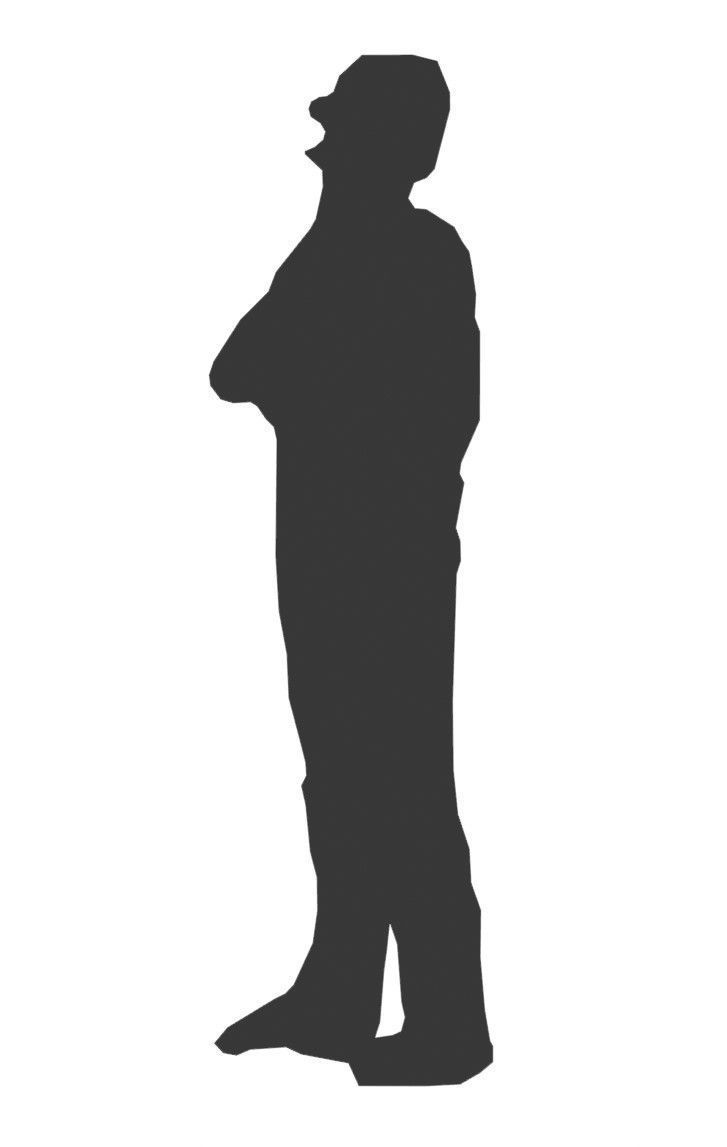 3D silhouettes of engineers workers various file format 3D model | CGTrader