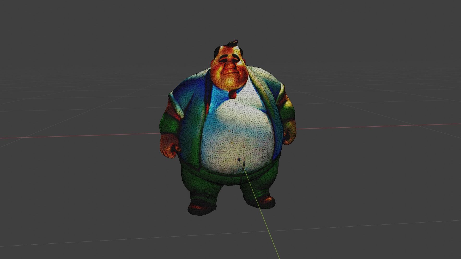 3D model Fat Man Cartoon VR / AR / low-poly | CGTrader