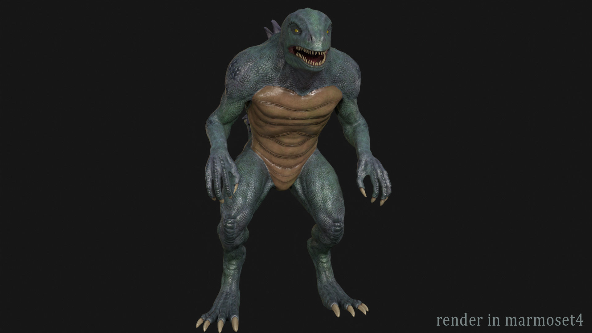 3D model Lizard monster2 VR / AR / low-poly | CGTrader