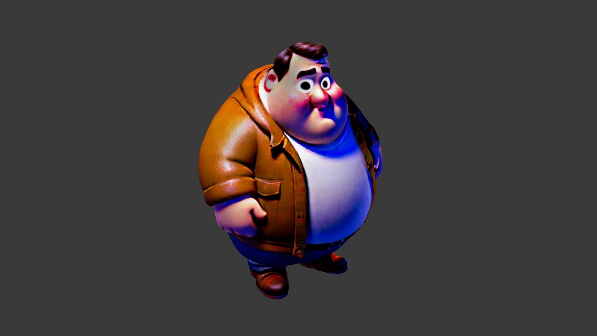 3D model Cartoon Fat Man VR / AR / low-poly | CGTrader